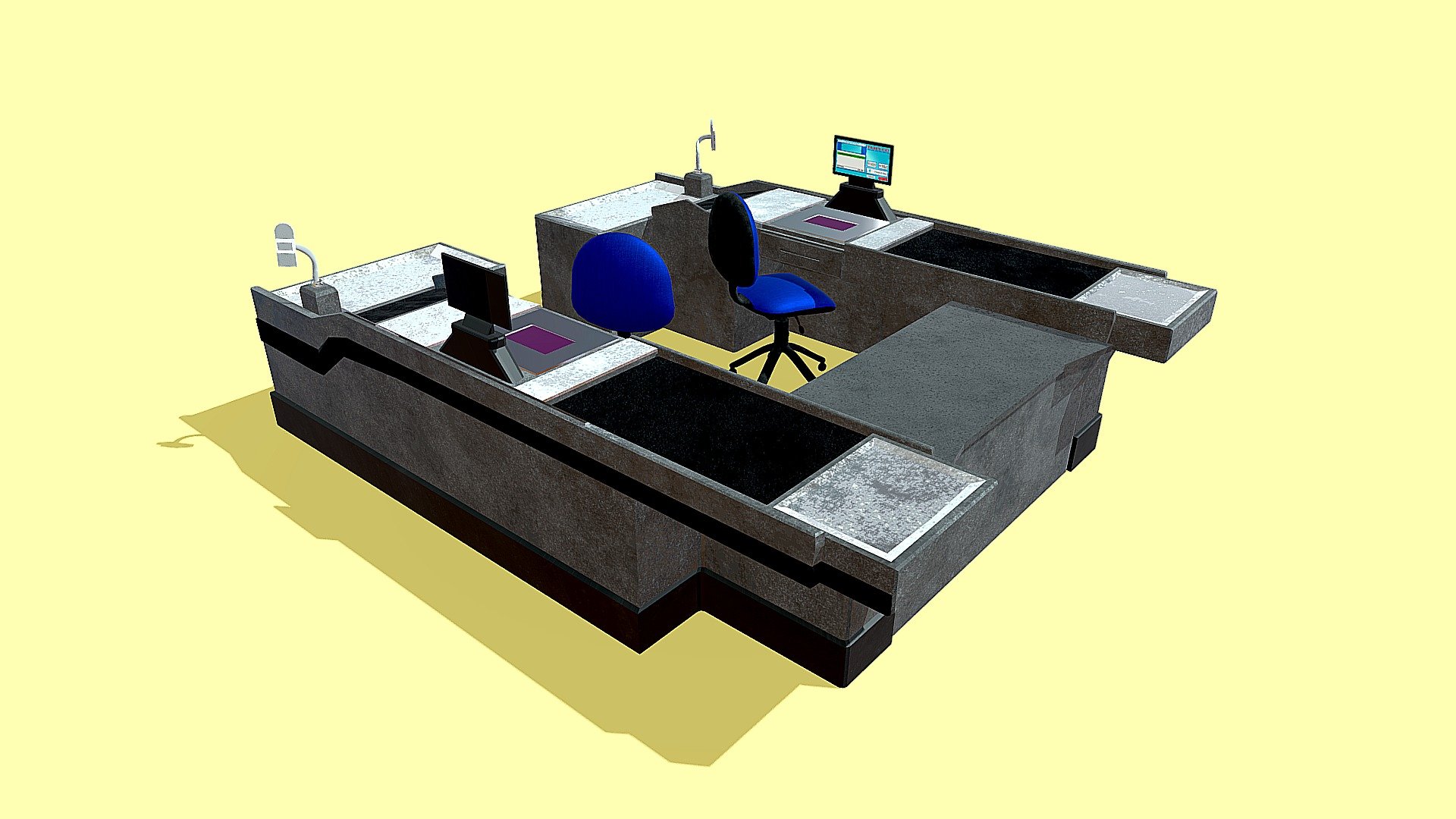 Supermarket Checkout - Download Free 3D model by rhcreations [e750d80 ...