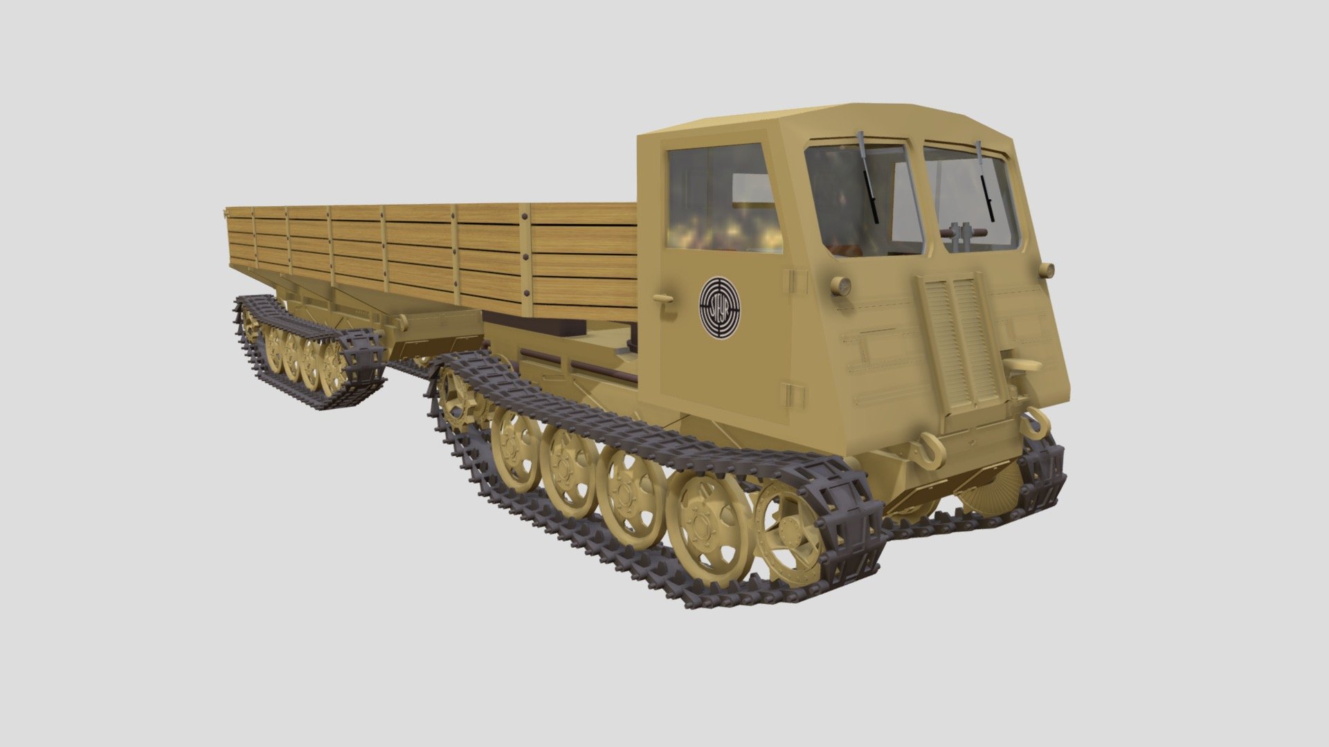 Steyr RSO Semi Trailer - Download Free 3D model by Basic Hsu (@Hsu.Pei ...
