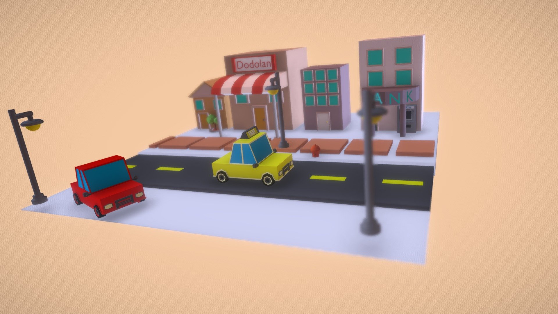 Low Poly Blender - 3D model by Bijahika [e751b01] - Sketchfab