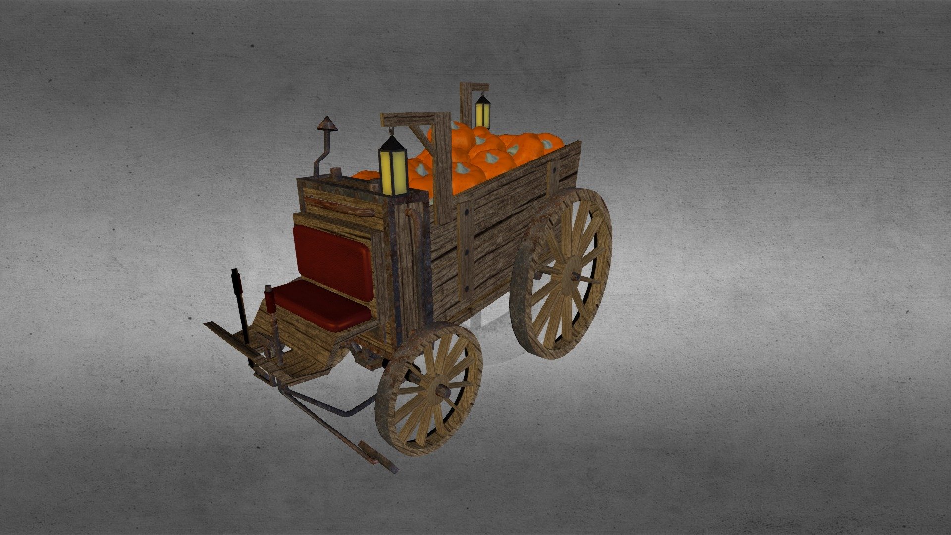 pumpkin carriage - 3D model by SamanthaFritzsch [e752e30] - Sketchfab