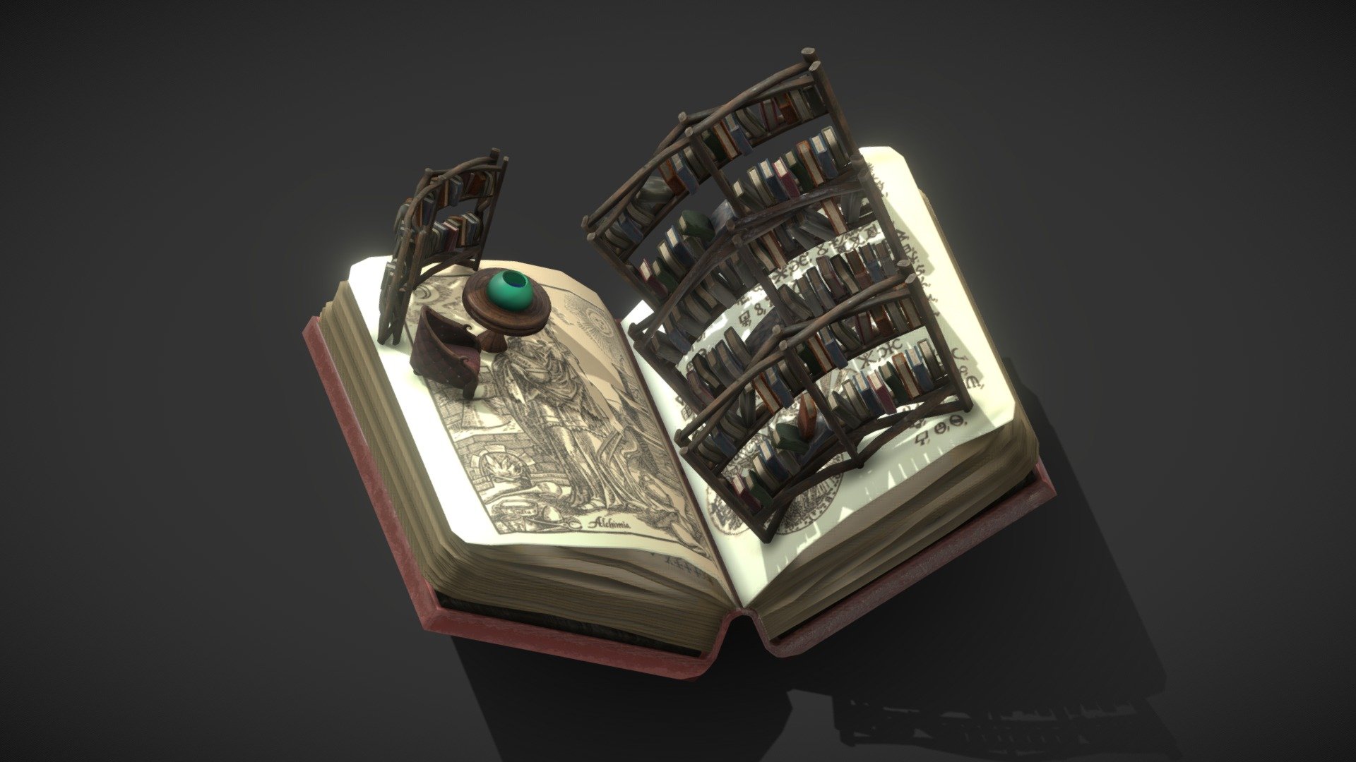 MagicBook. ArtStation - Swee3 - Download Free 3D model by DeNovo_3D ...