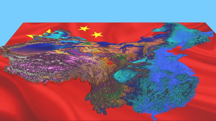 Relief-map 3D models - Sketchfab
