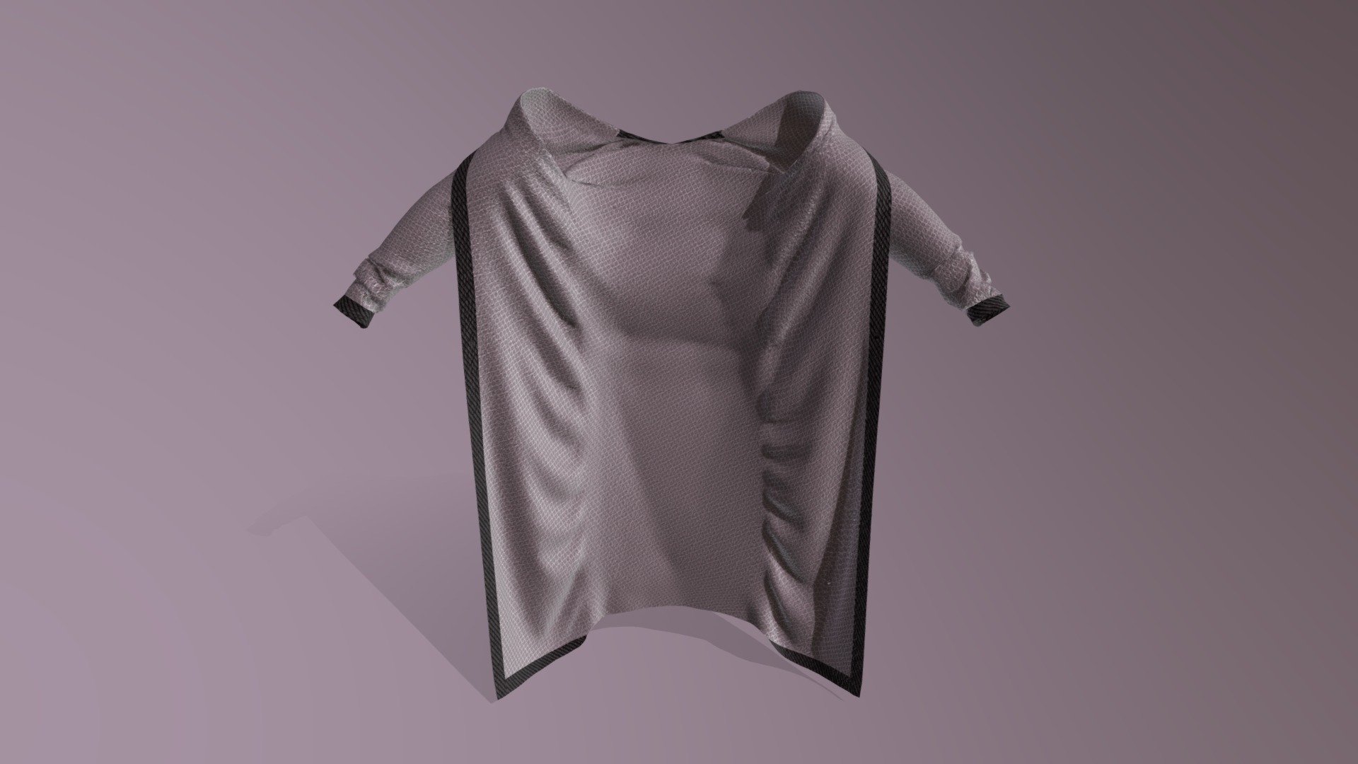 Kimono ~ Off Shoulder - Male - Buy Royalty Free 3D model by ...
