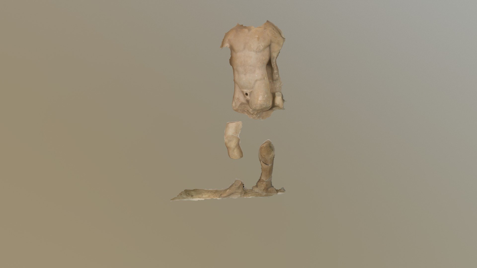 Metope Stymphalian Birds Excludes Plaster - 3D model by Wellesley ...