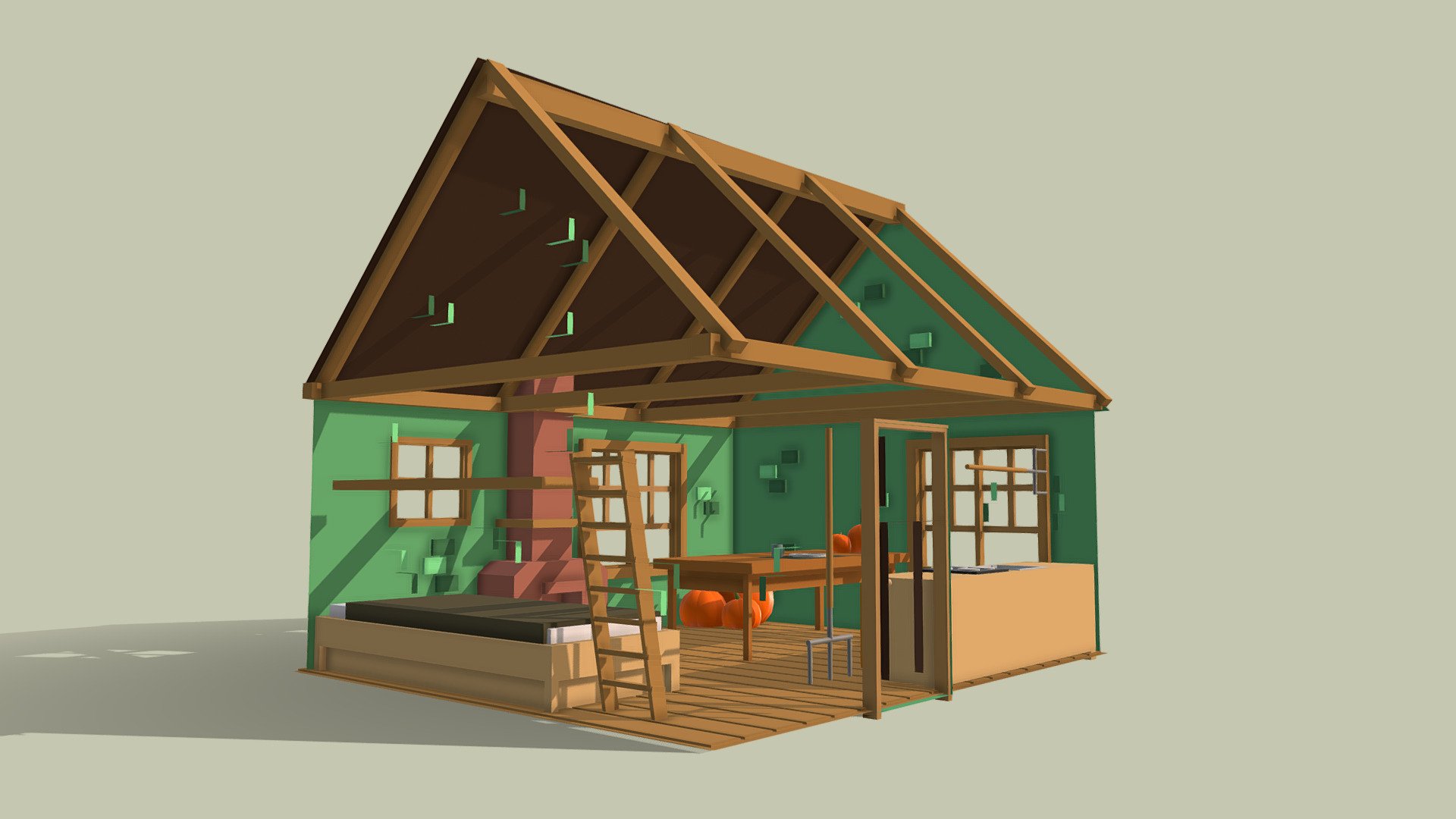 Farmer room - 3D model by Bear (@Tired_Bear) [e75e5fc] - Sketchfab