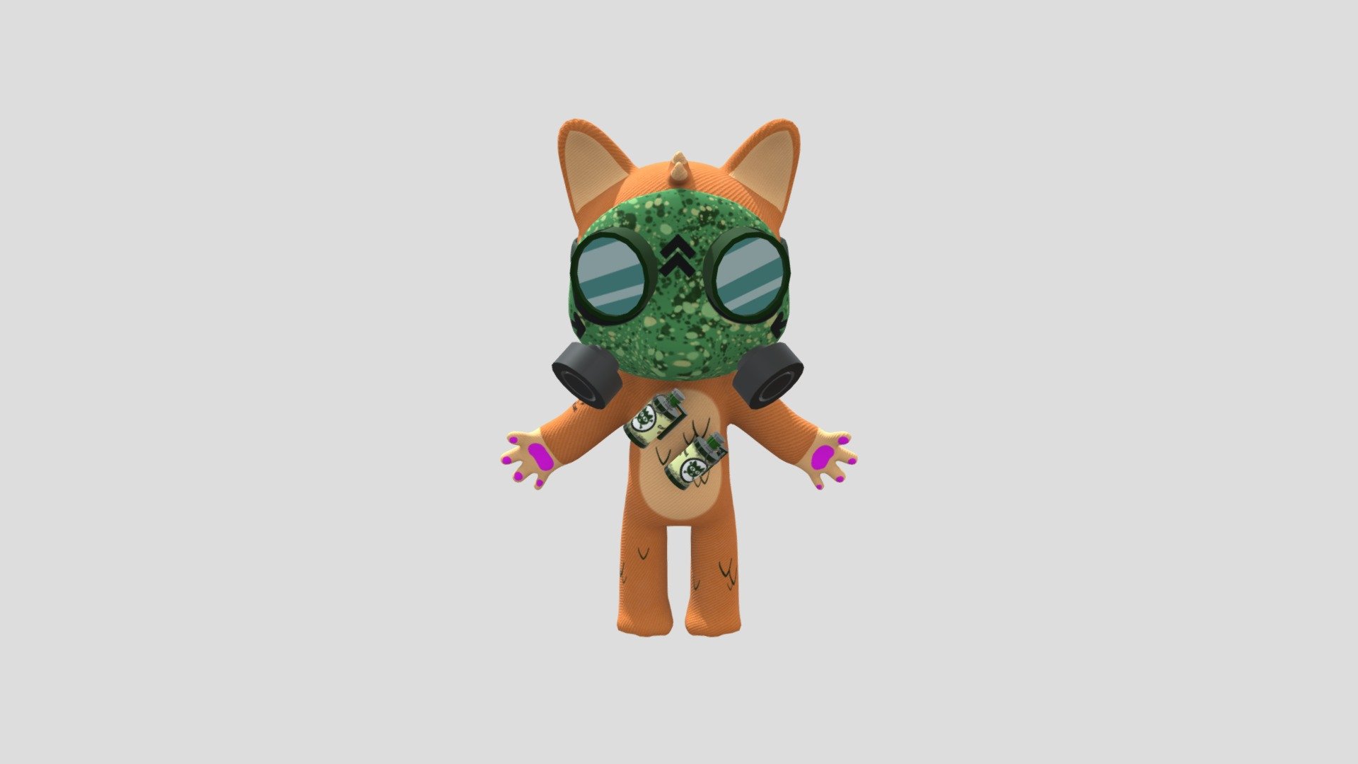 Biohazard Soldier Kitty - Download Free 3D model by MauModel [e75f1b7 ...