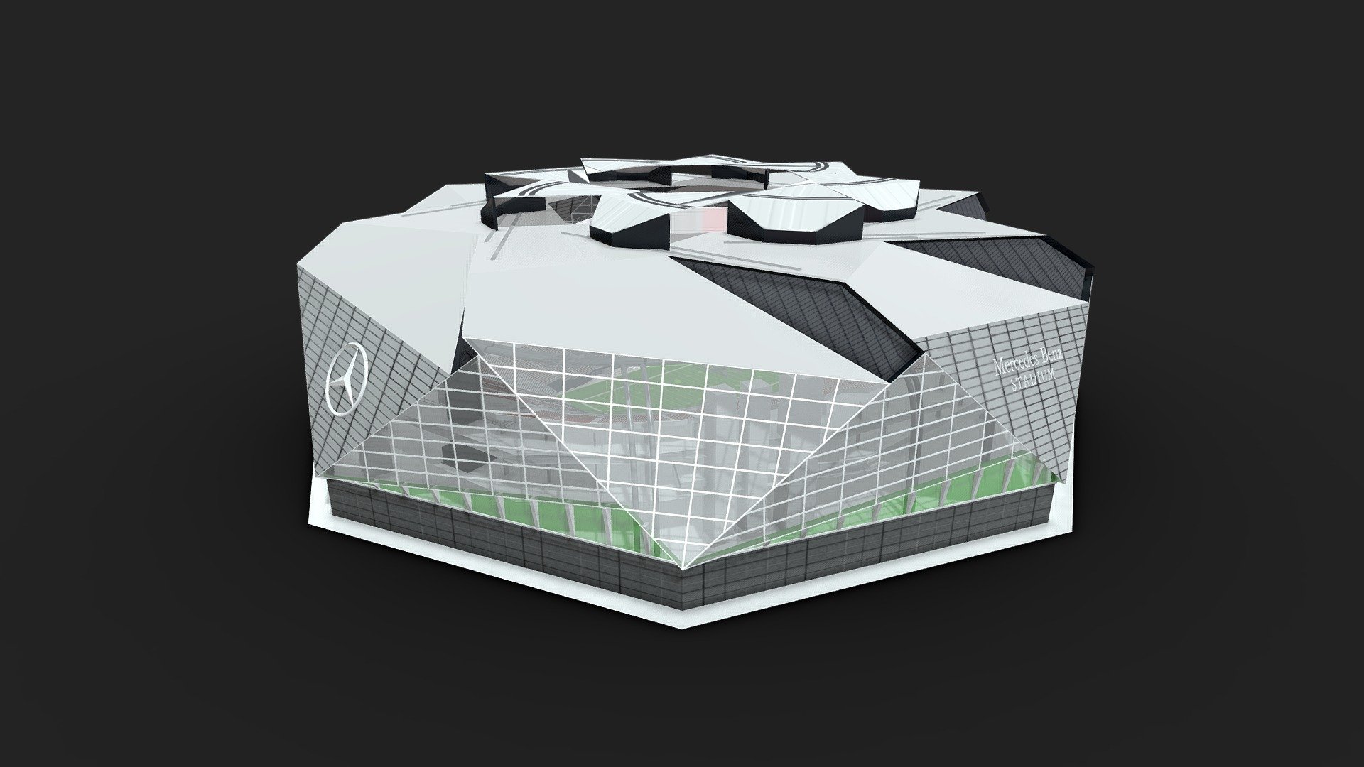 Mercedes Benz Stadium 3D - 3D model by Shin Xiba 3D (@Xiba3D) [e75fcc0 ...