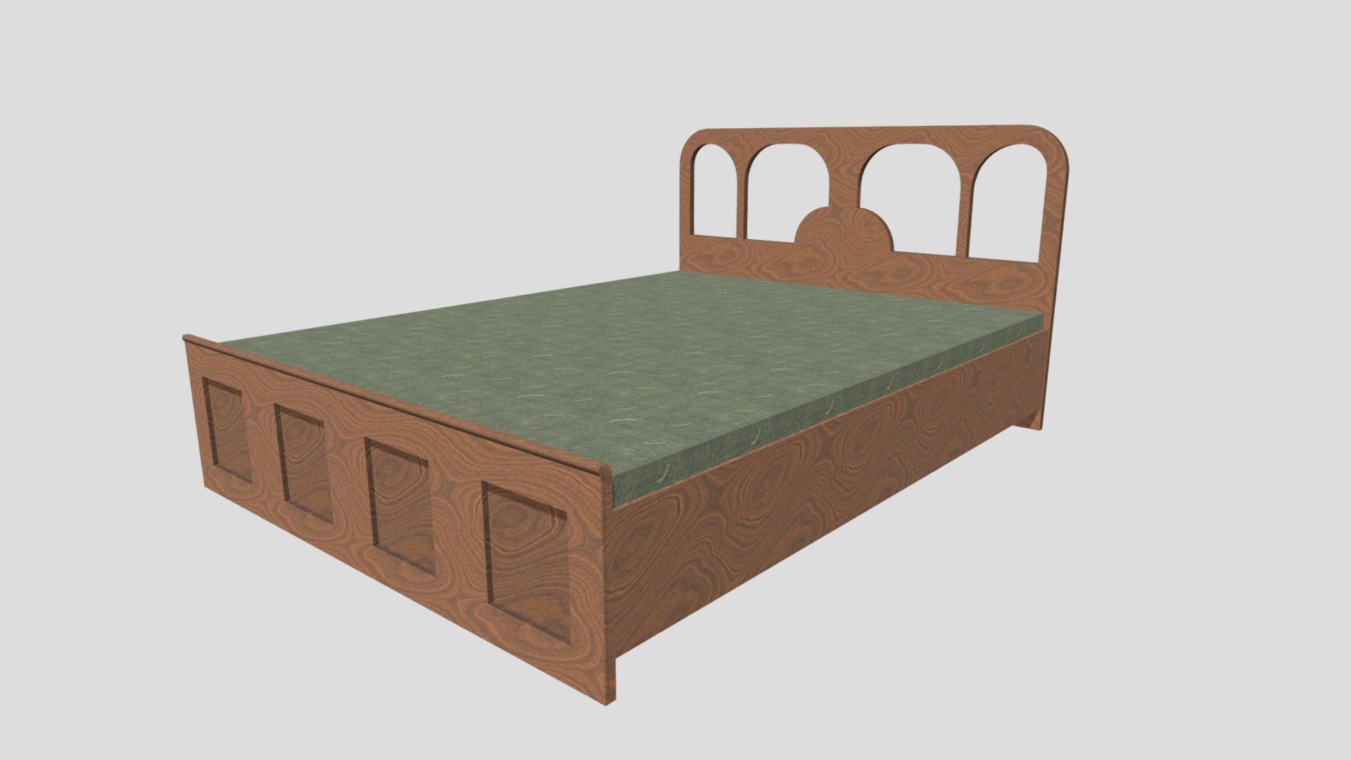 Bed - Download Free 3D model by ilaida [e763a9e] - Sketchfab