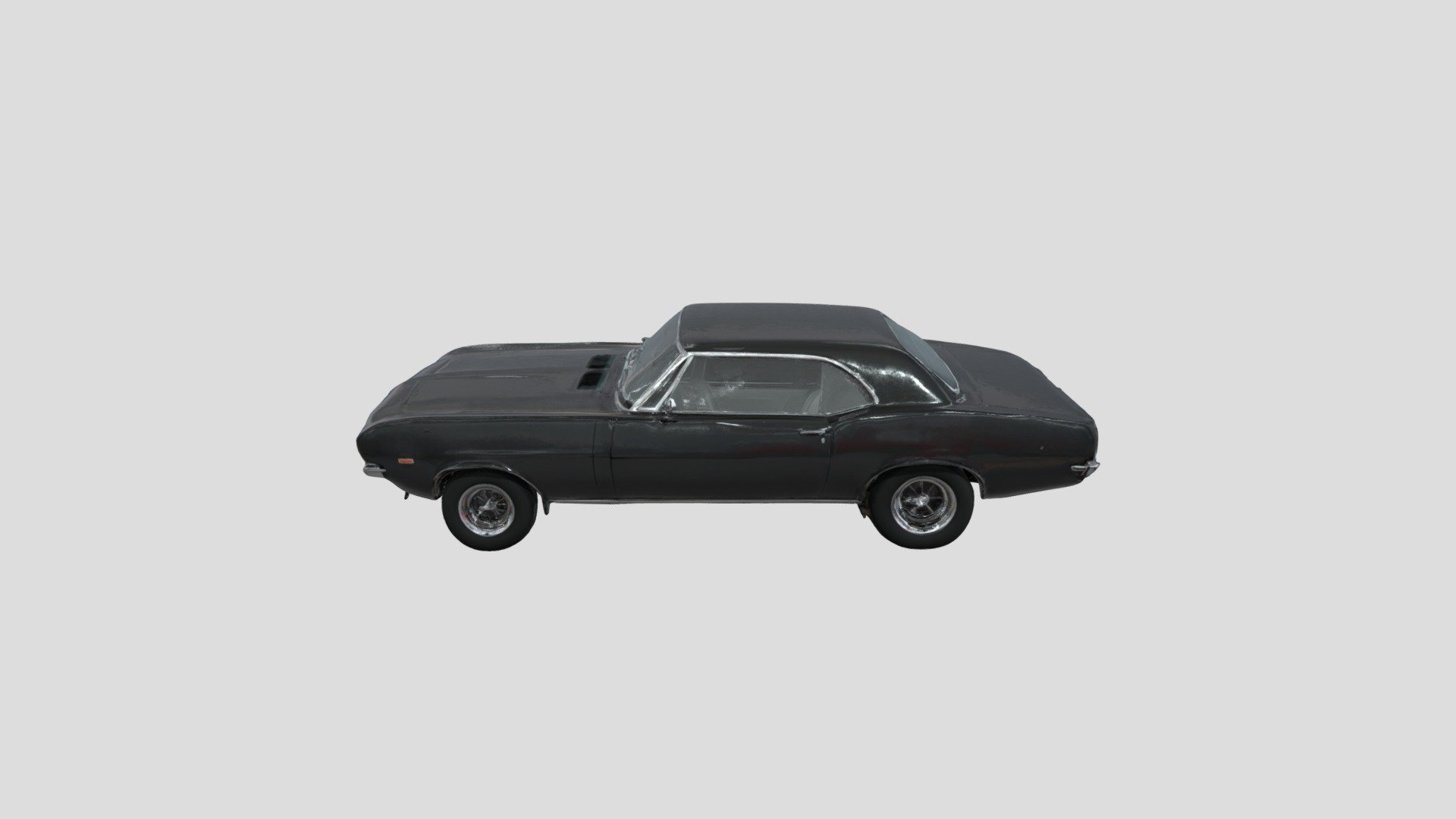 Classic Black Muscle Car - Download Free 3D model by ansonhendy ...
