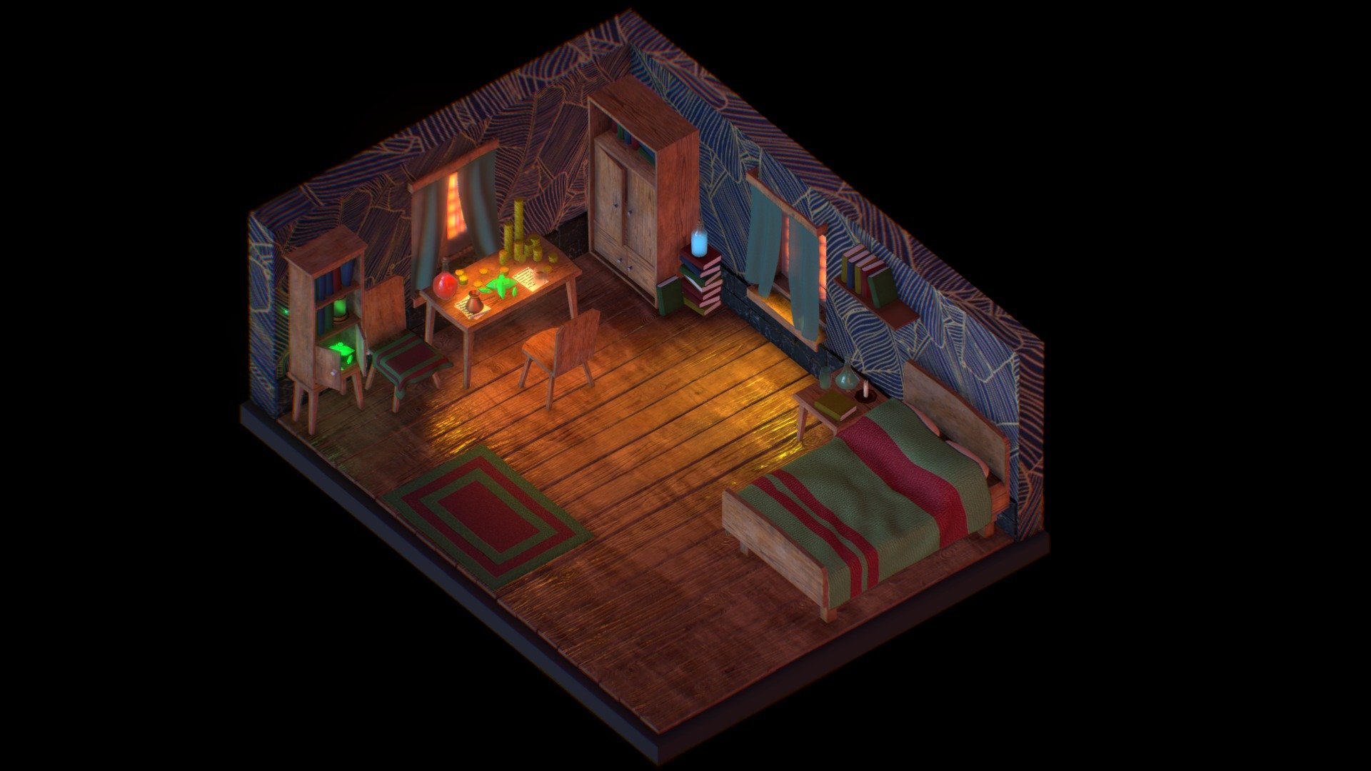 Alchemist room - 3D model by jagoda [e765a75] - Sketchfab