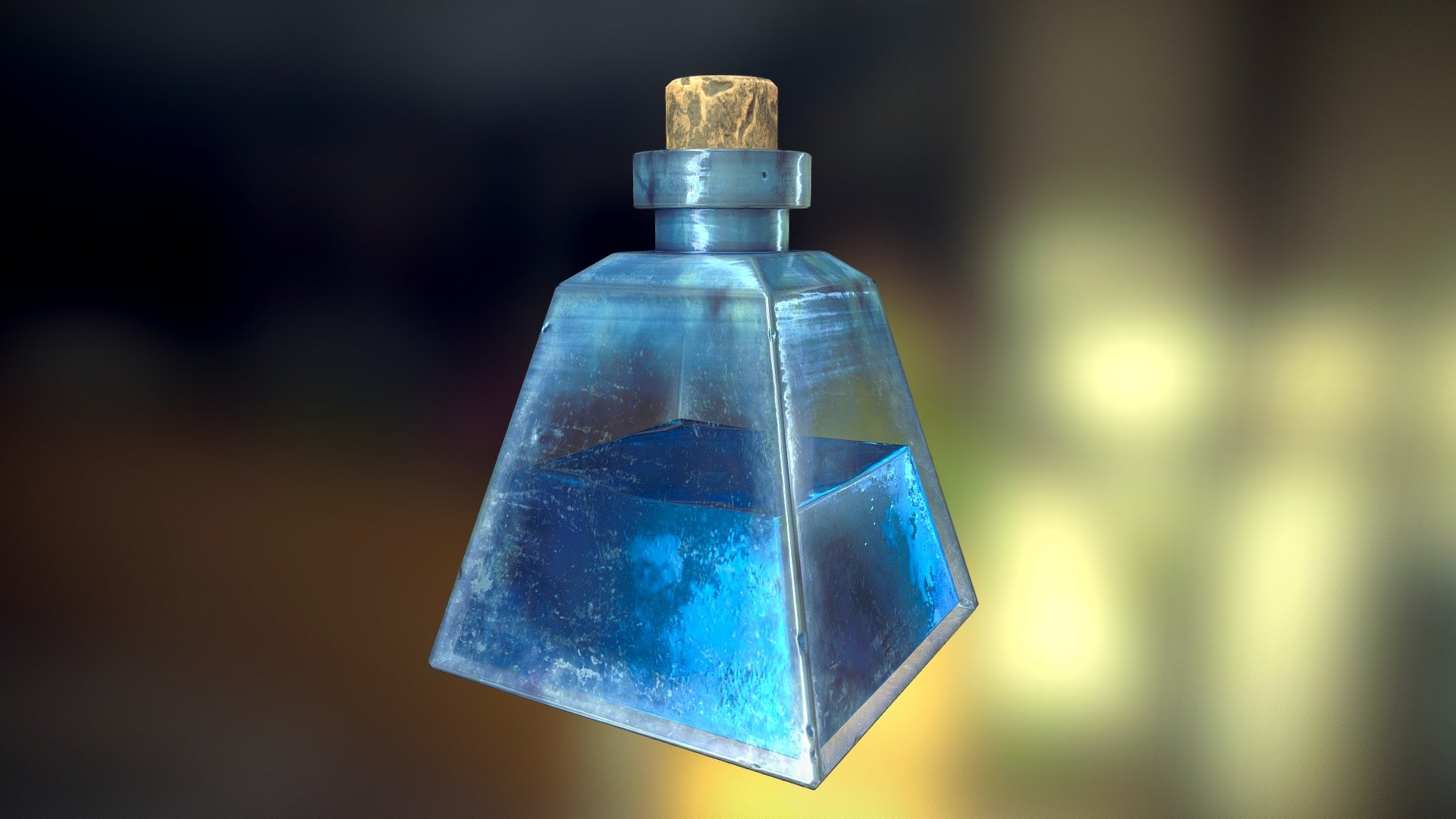 Blue Tonic Potion - Buy Royalty Free 3D model by taber.noble [e765eb7 ...