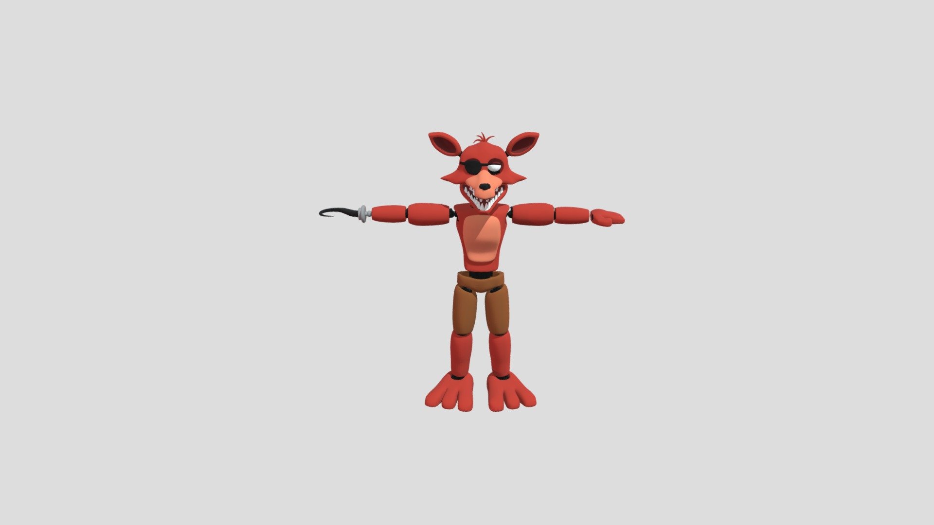 fixst withered foxy - 3D model by rw567 [e766f17] - Sketchfab
