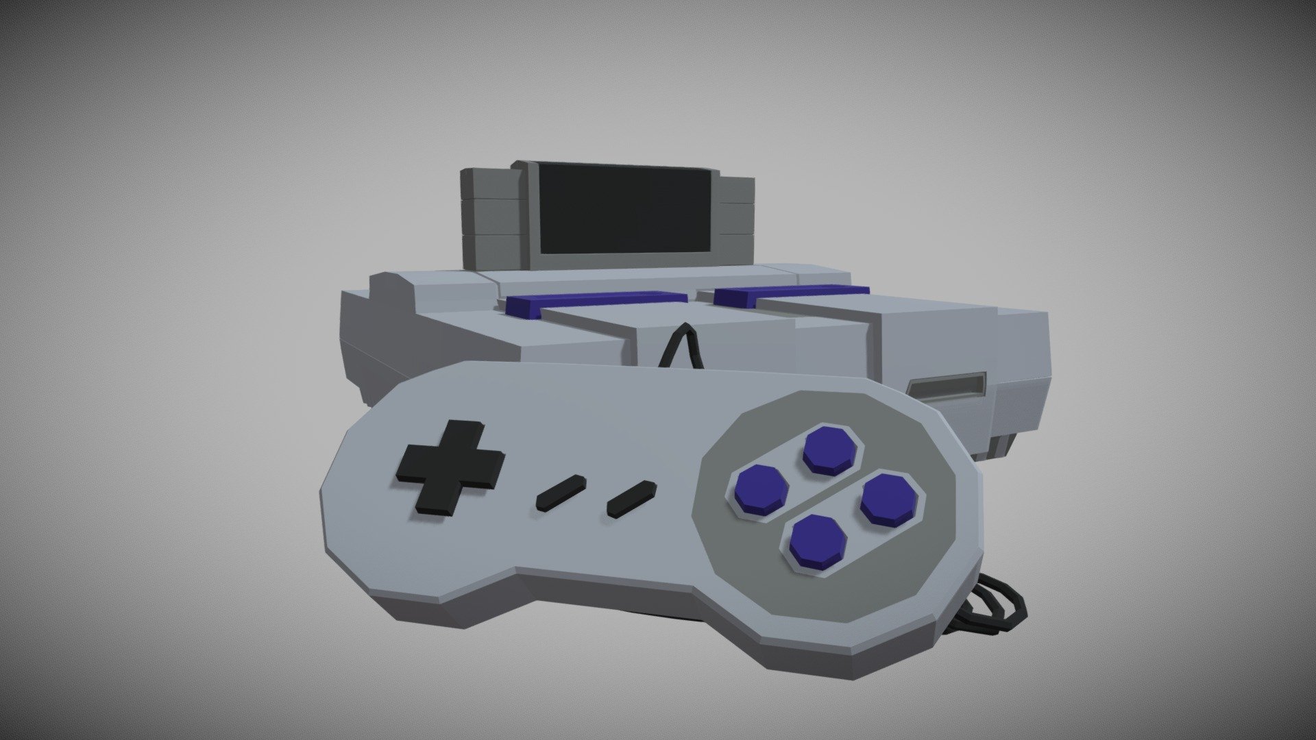 Simple SNES model. - Download Free 3D model by Swayne (@swaynew ...