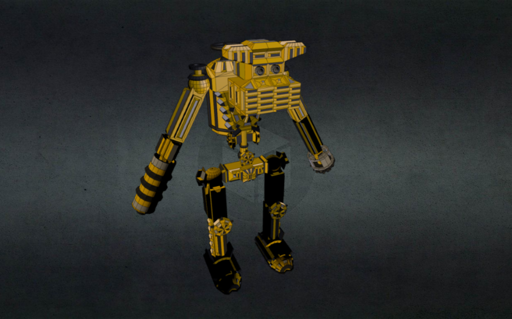 YellowBot - 3D model by Luuk Kant (@luuk.rulezz) [e7693a7] - Sketchfab