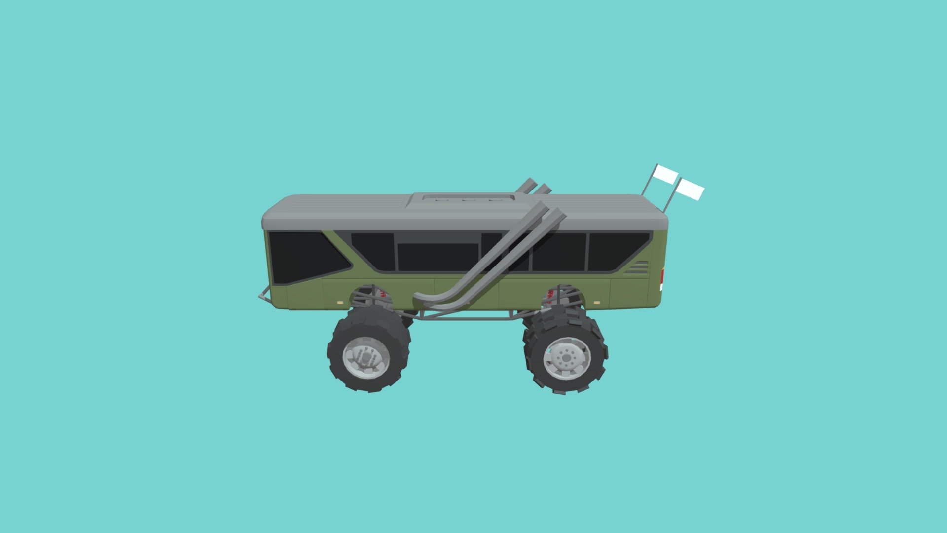 monster bus - 3D model by MinerReno [e76d100] - Sketchfab