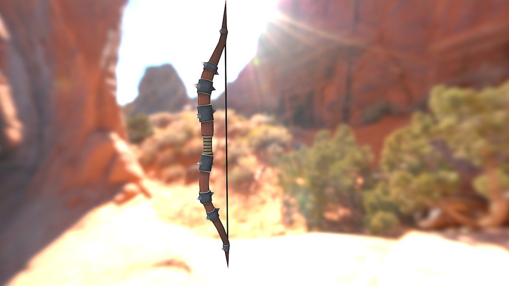 Low poly orcish bow - 3D model by pepkata [e76da0e] - Sketchfab