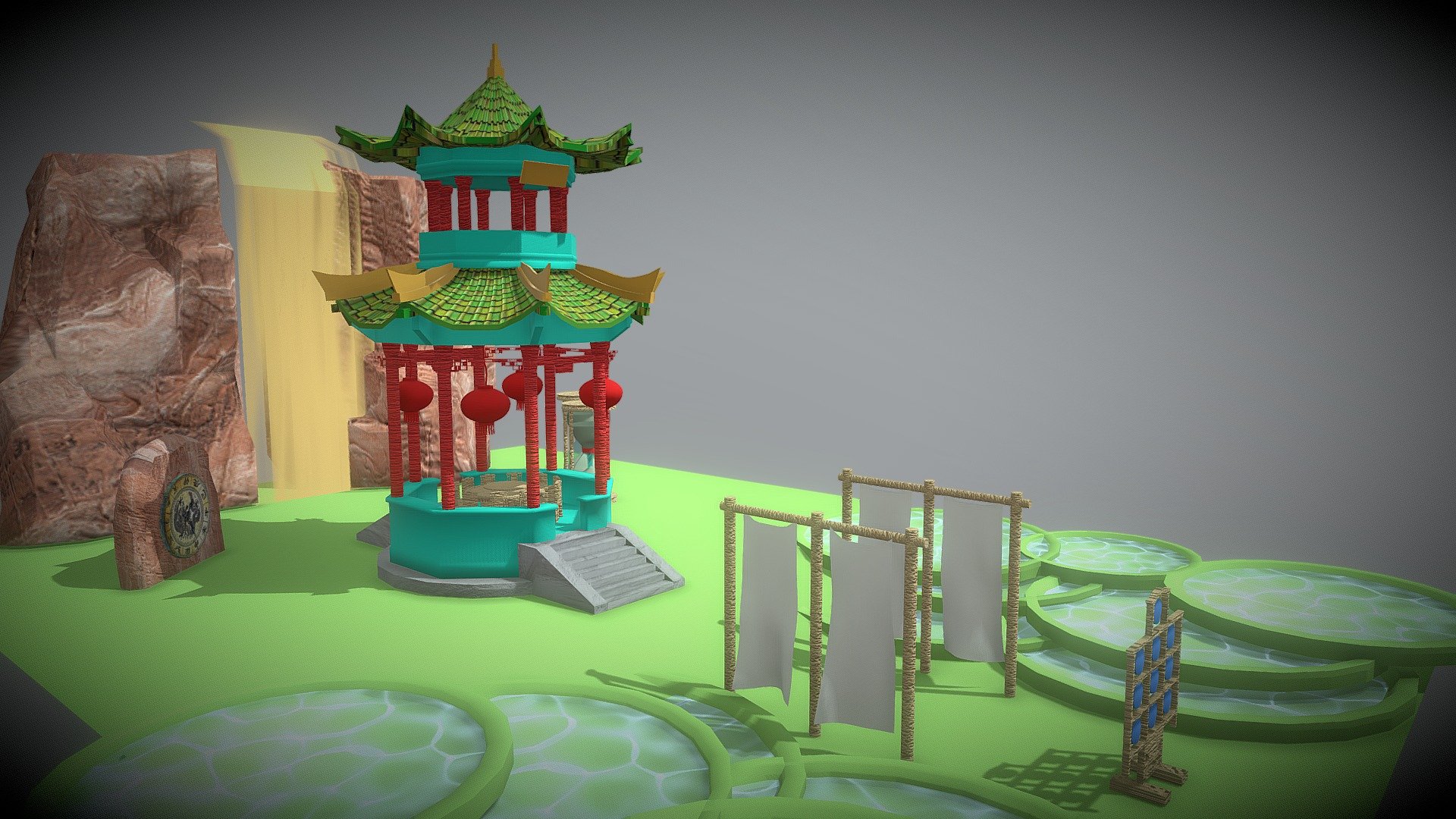 Escena China - 3D model by 3D-art UCM (@Design-UCM) [e76e968] - Sketchfab