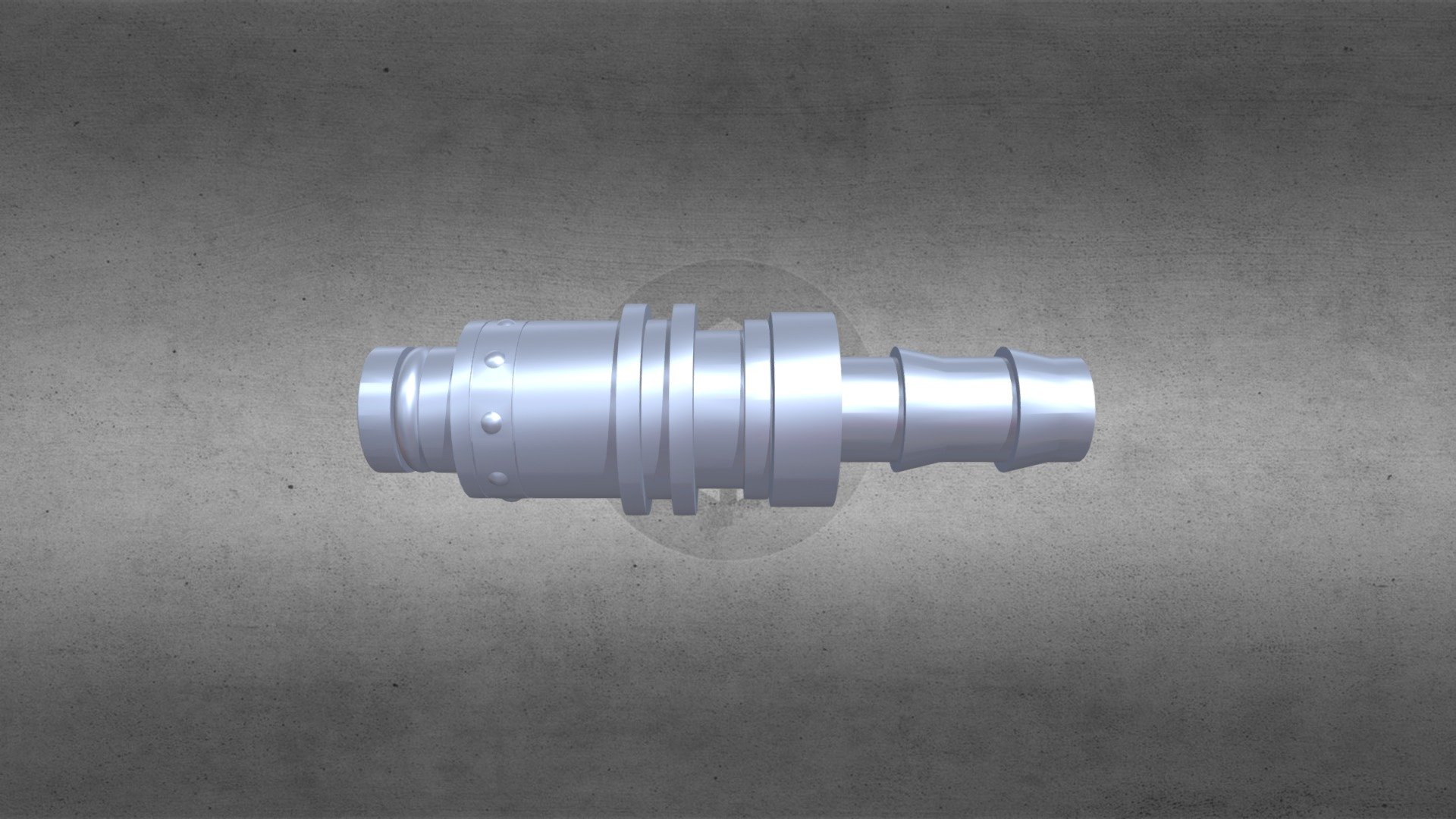 600FG Hortum Girişli Otomatik Kaplin - 3D model by ...