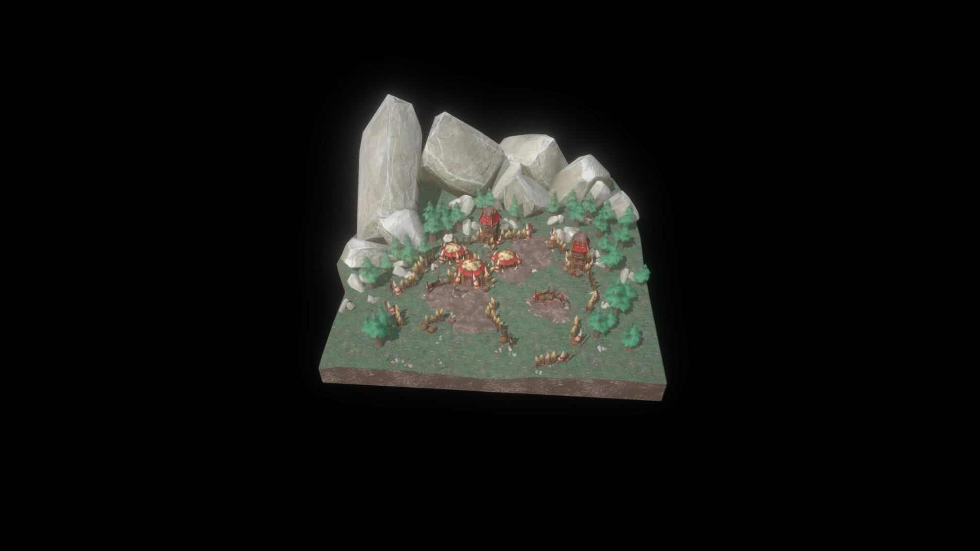 Ork Tent (Camp) - 3D model by JackShadow [e772489] - Sketchfab