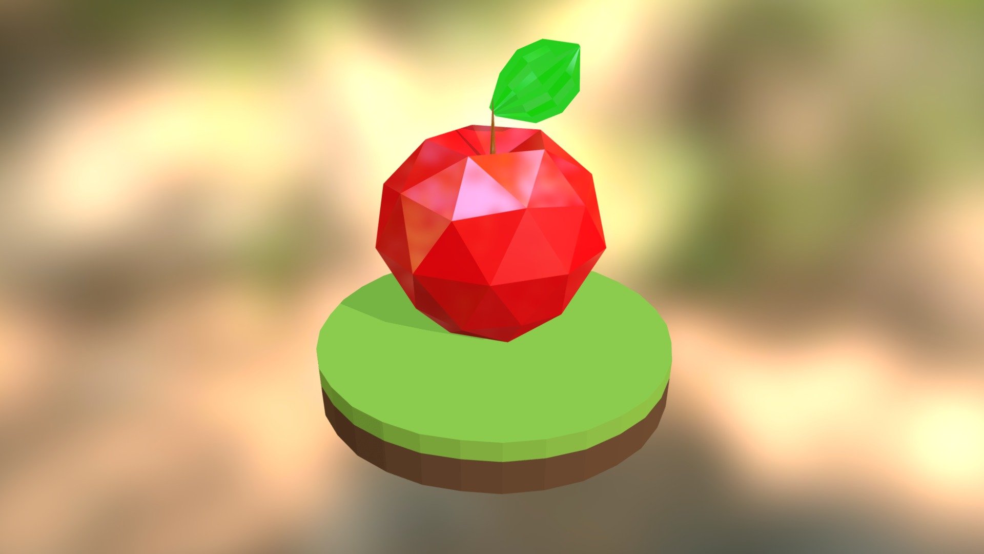 Apple Low Poly #01 - Download Free 3D model by Game Green (@gamegreen ...