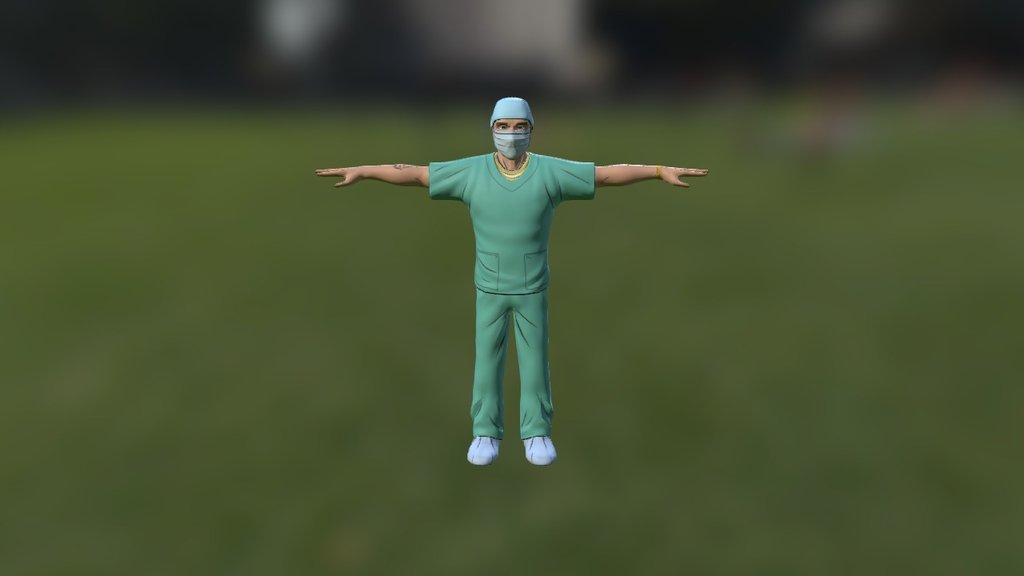 Nurse, Male - 3D model by Ironbelly Studios (@ironbelly) [e774c16 ...