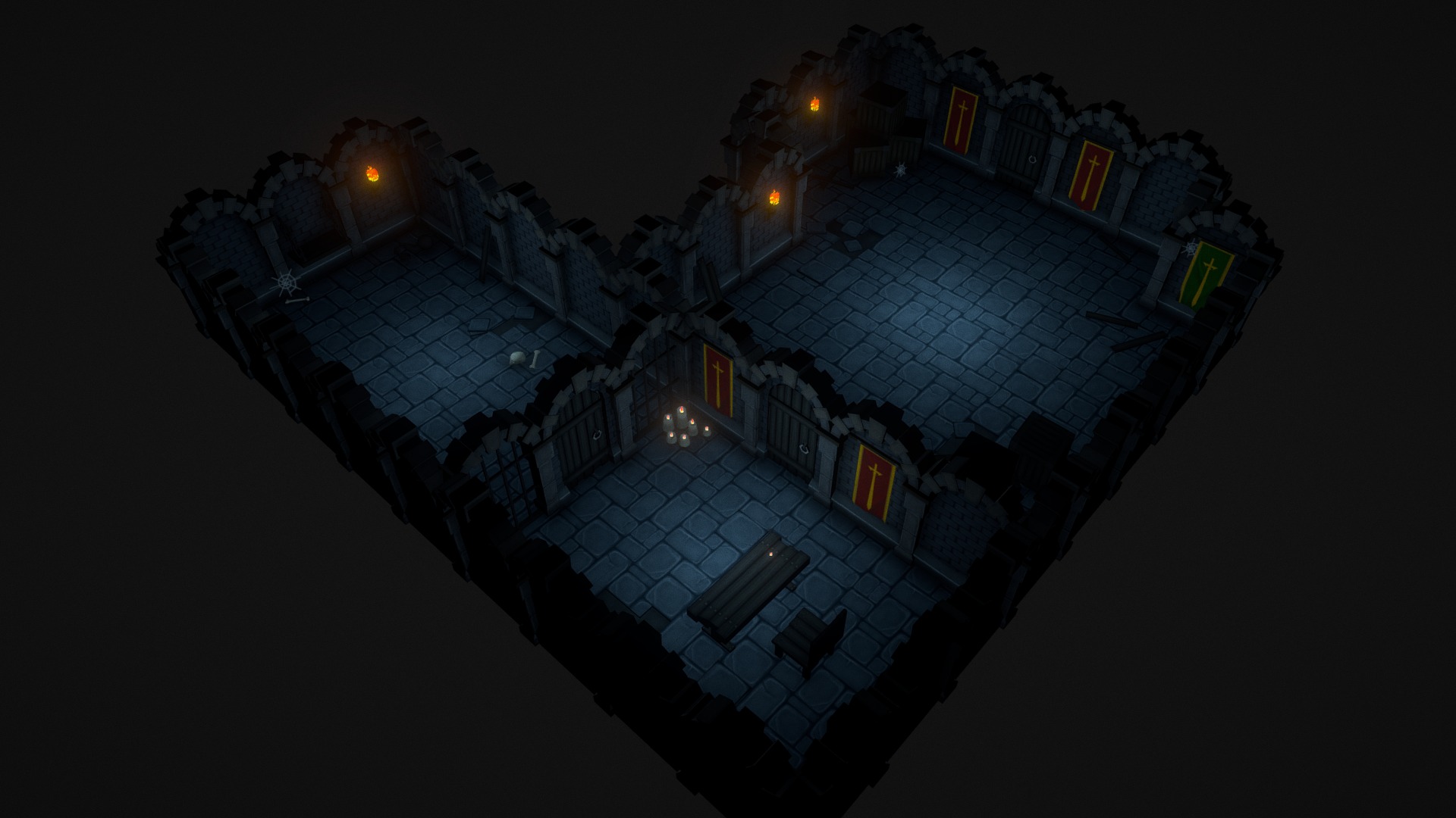 Dungeon Prison Assets - 3D model by StefanVink [e77574d] - Sketchfab