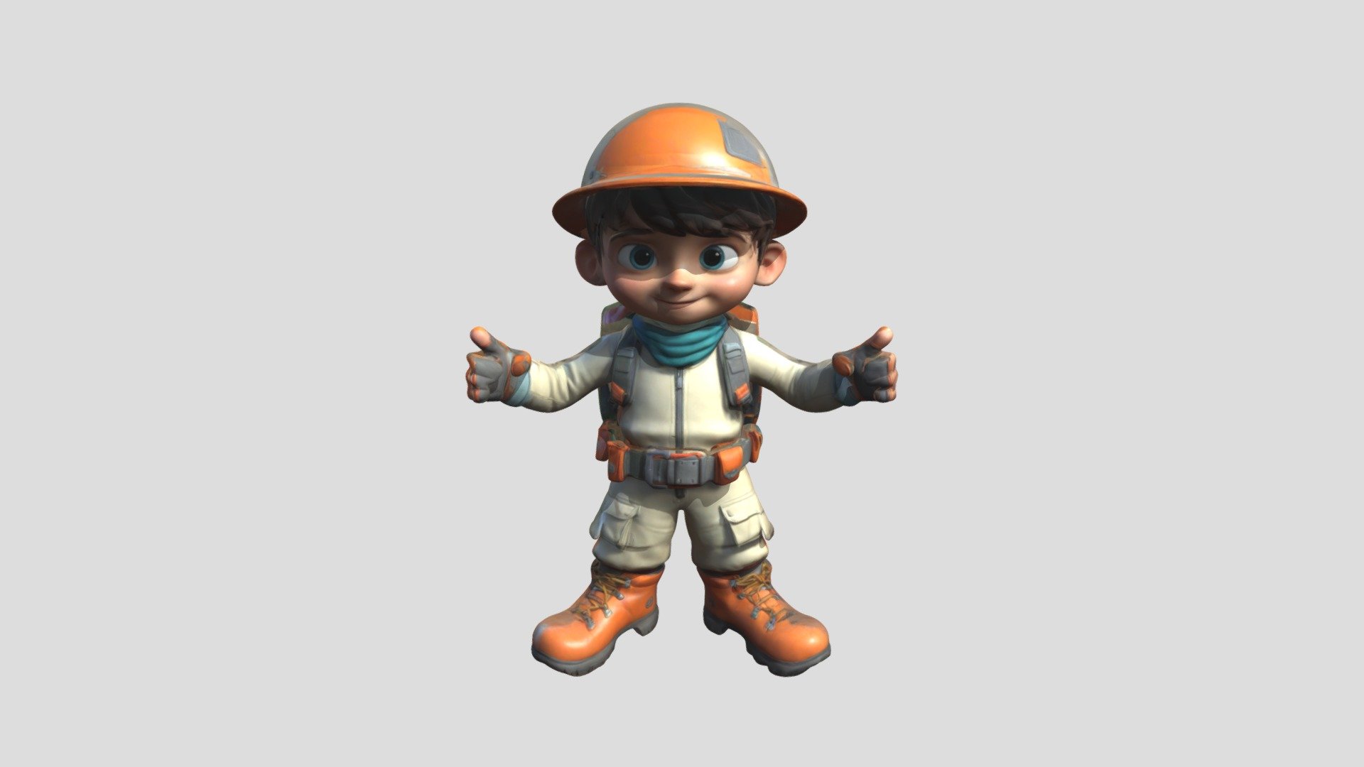 Adventure Boy - 3D model by evilfoxystudio [e775b62] - Sketchfab