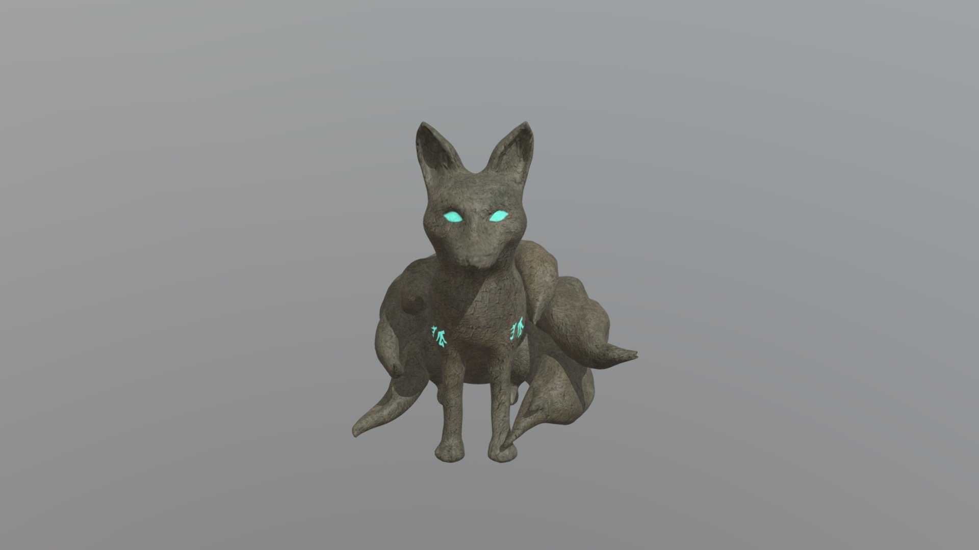 Kitsune Statue - 3D model by JennyG [e7779ea] - Sketchfab