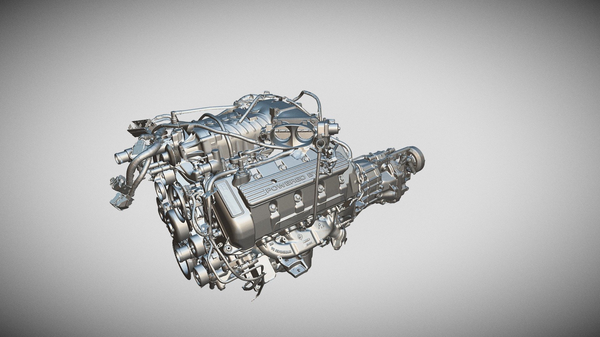 Ford GT500 SVT Engine & Transmission - 3D model by Hawthorne High ...