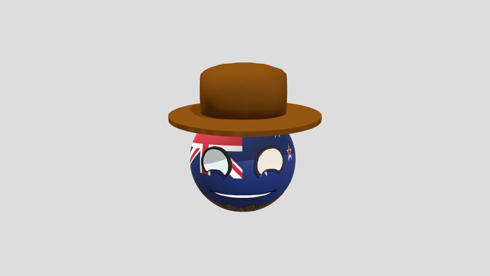 New Zealand Countryball - Download Free 3D model by Anurag.R.Simha ...