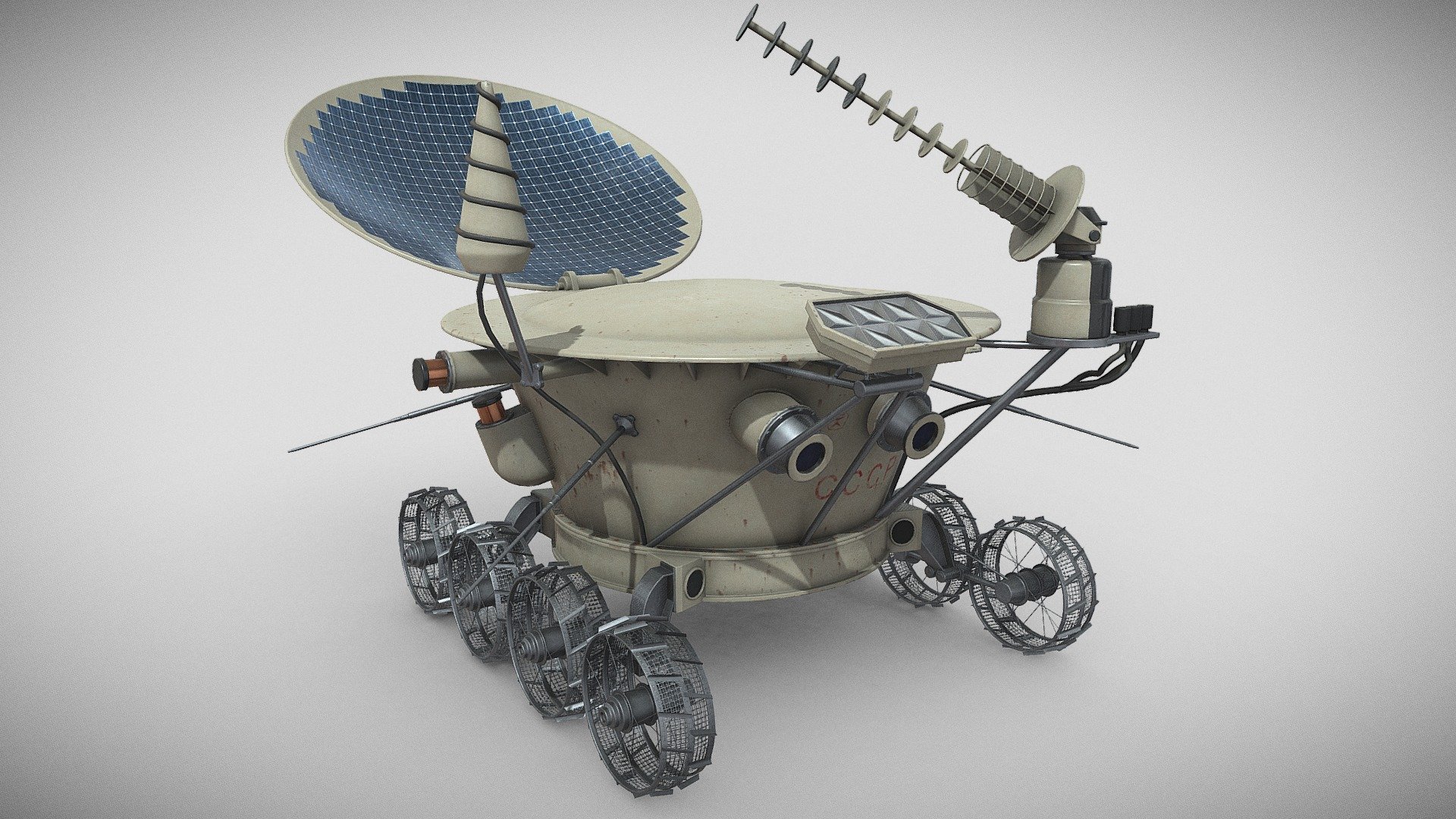 Lunar Rover - 3D model by Guantanamera [e7790f1] - Sketchfab