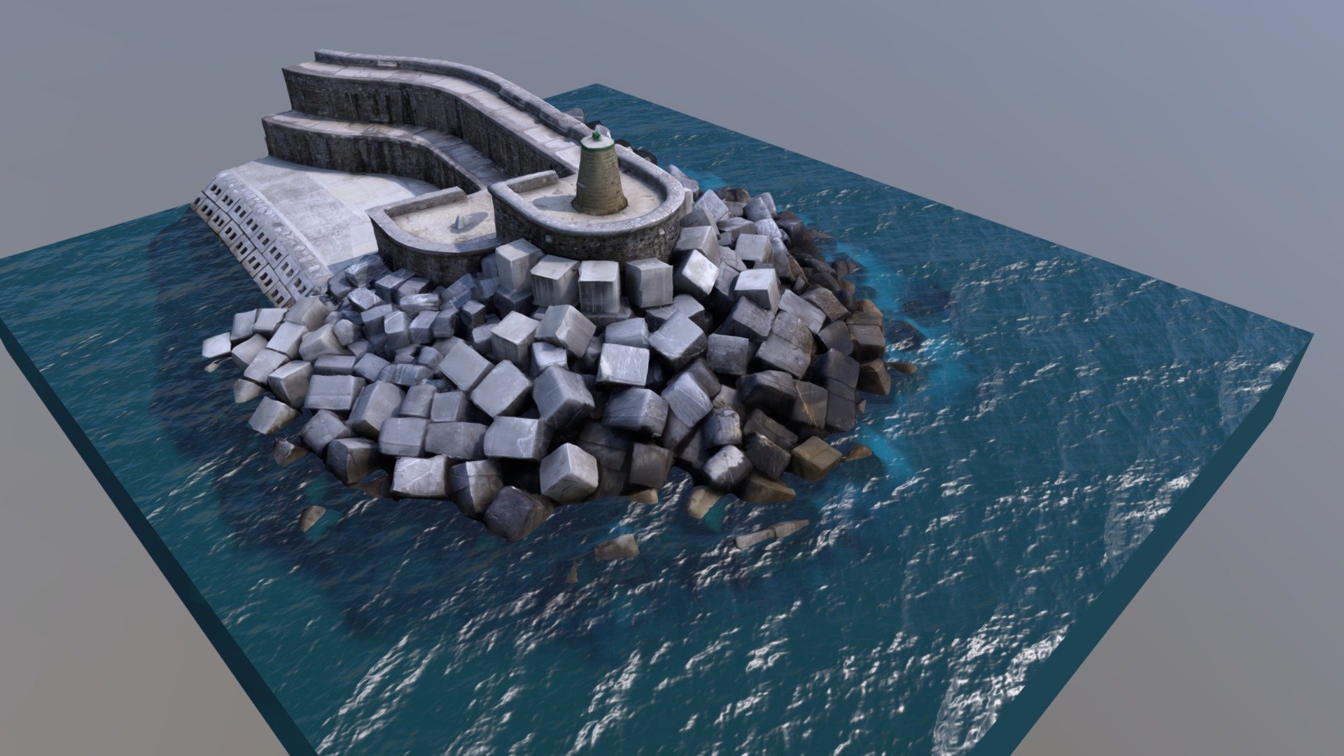 Rompeolas de Zumaia - 3D model by Daniel Olaizola (@dolaizola) [e77b627 ...