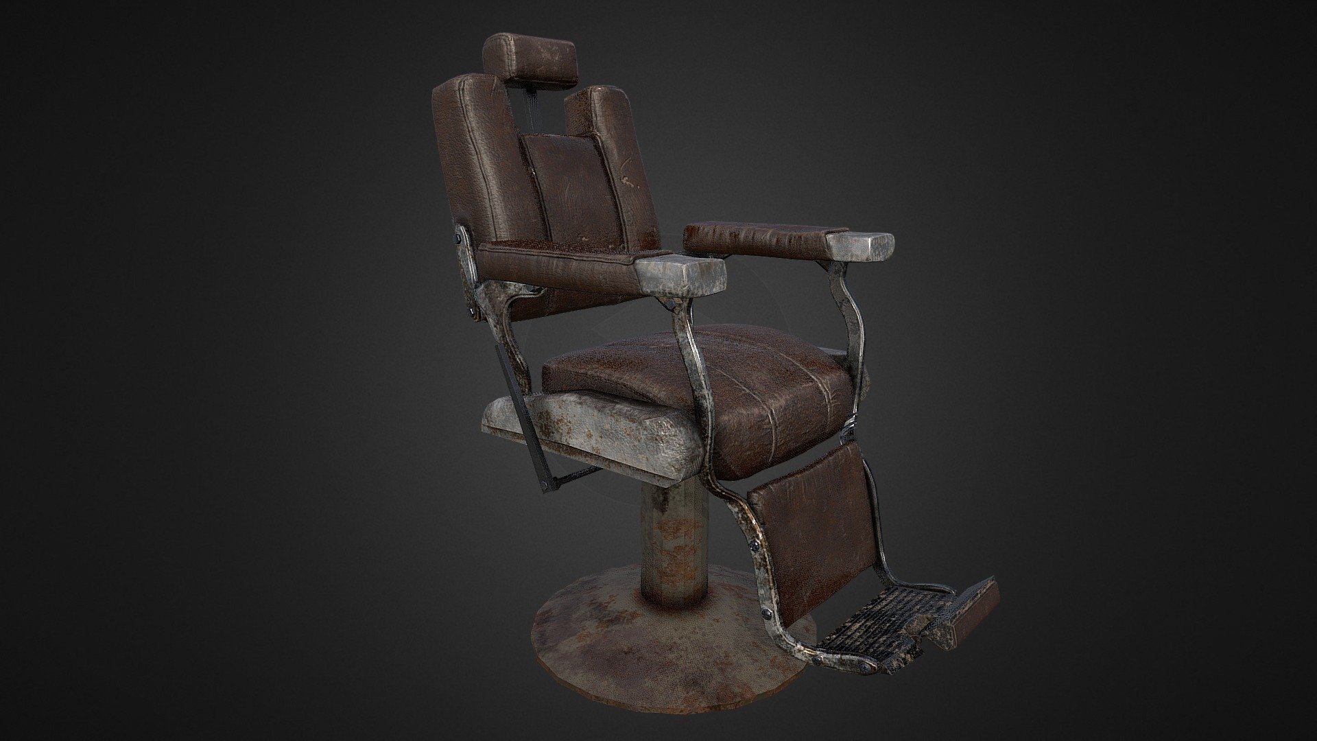 Barber Chair - 3D model by ONEPUT [e77de5c] - Sketchfab