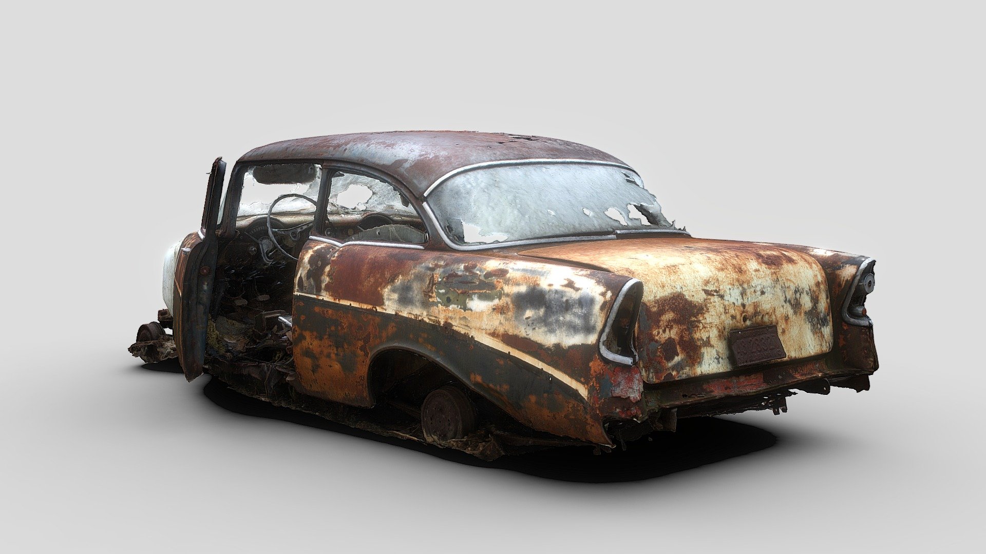 Gutted 55 Car (Raw Scan) - Buy Royalty Free 3D model by Renafox (@kryik1023) [e77e417 ...