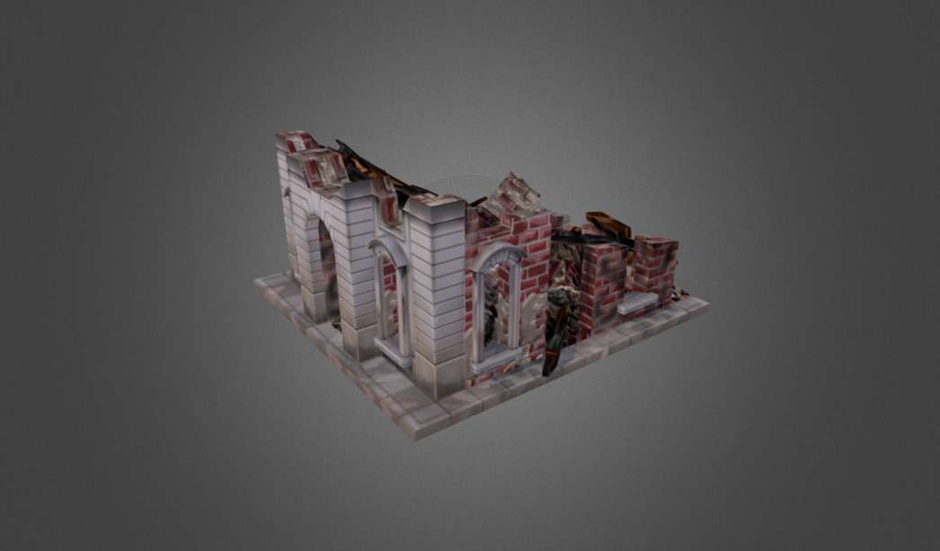 Burnt Building - 3D model by Tony Indindoli (@tonyind) [e77e4c5 ...