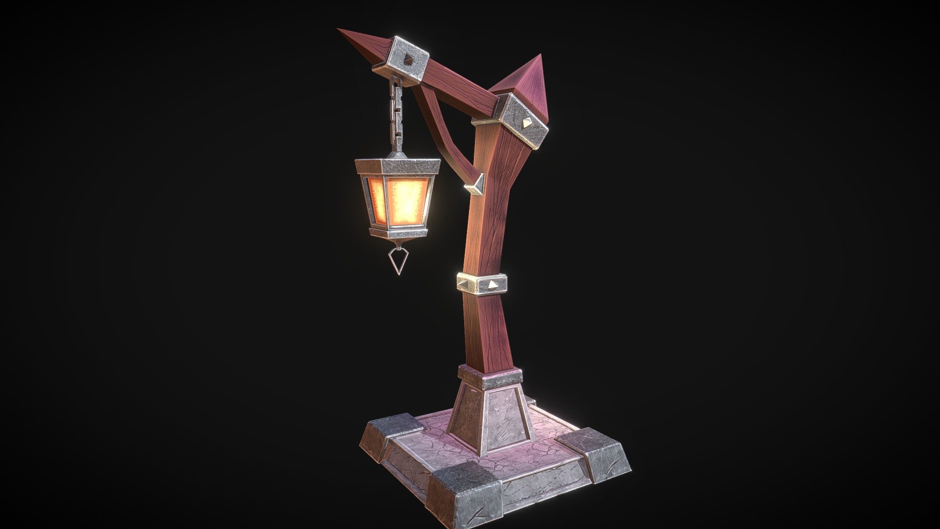 Stylized Lamp - 3D model by JaneiCreates [e78209d] - Sketchfab