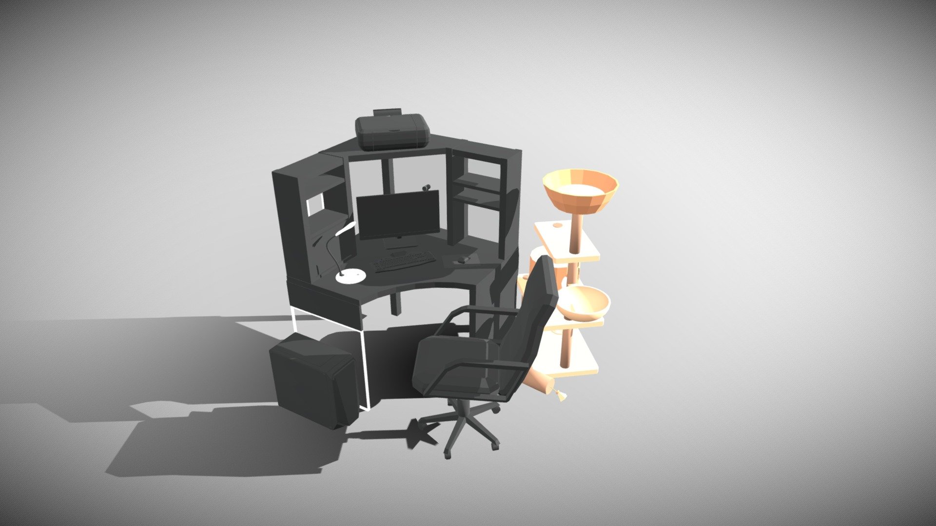 My Workplace - 3D model by ddf24we_34 [e783dec] - Sketchfab