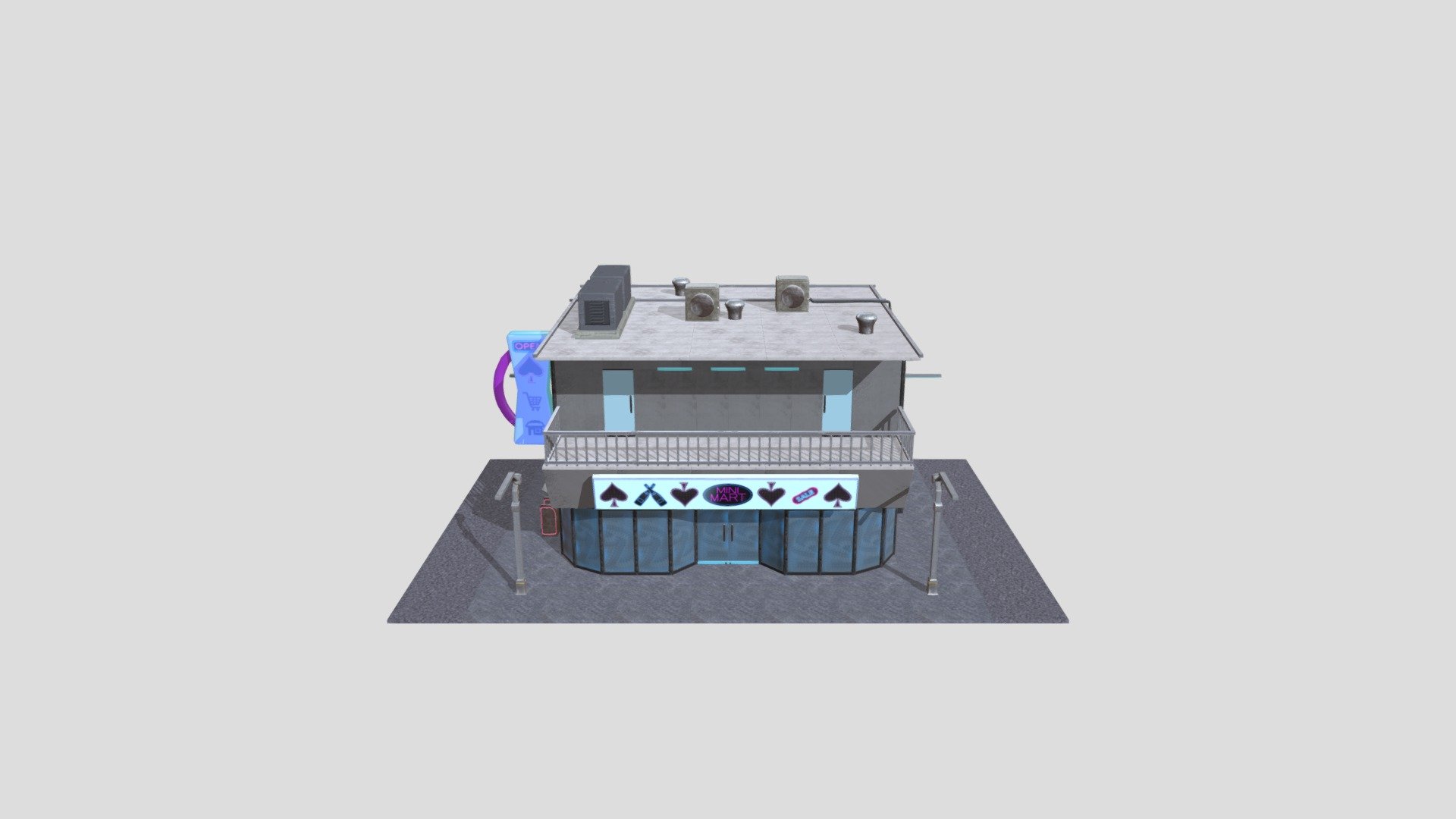 The Reno Minimart - 3D model by nickpreno [e7848a7] - Sketchfab