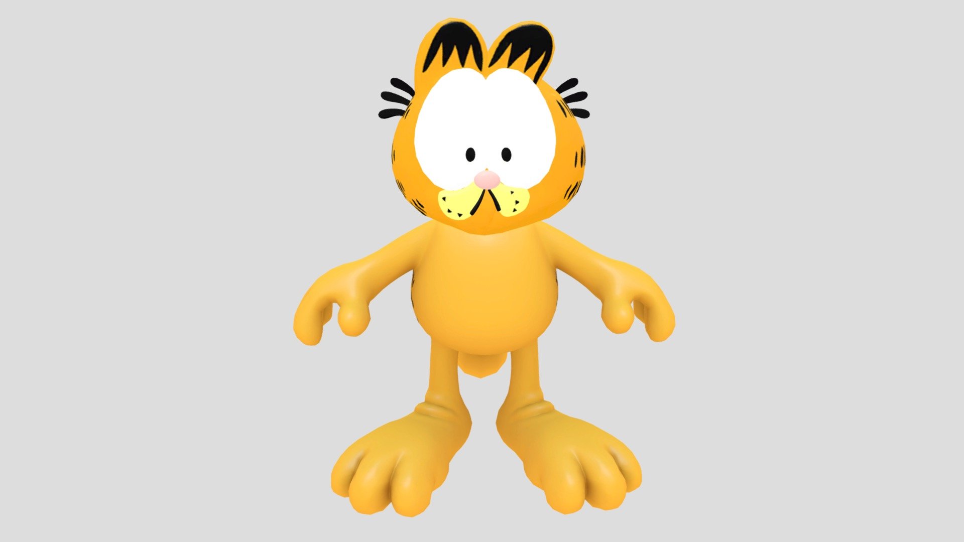 Nasb2 - Garfield Scared - Download Free 3D model by SMF Friends Fan ...