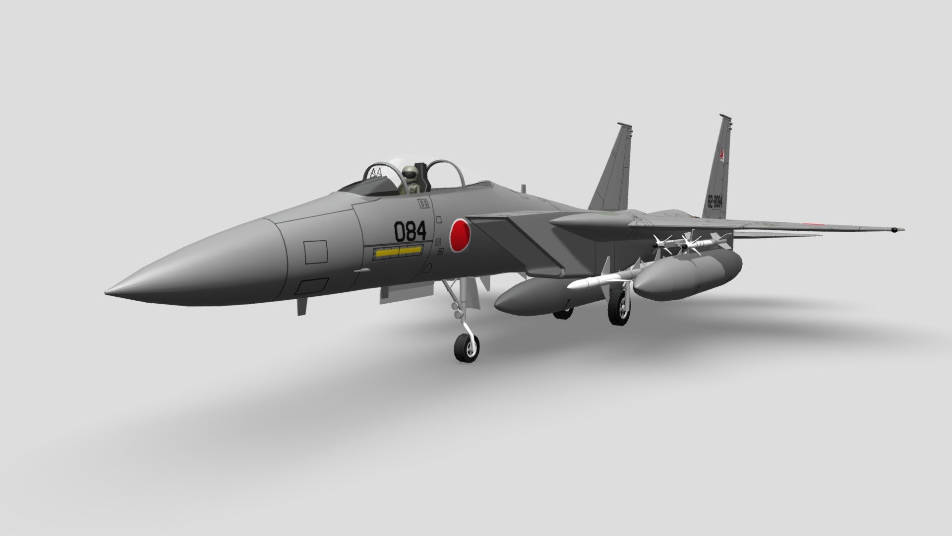 230513_F-15J_gear down - 3D model by HMkobo [e78650e] - Sketchfab