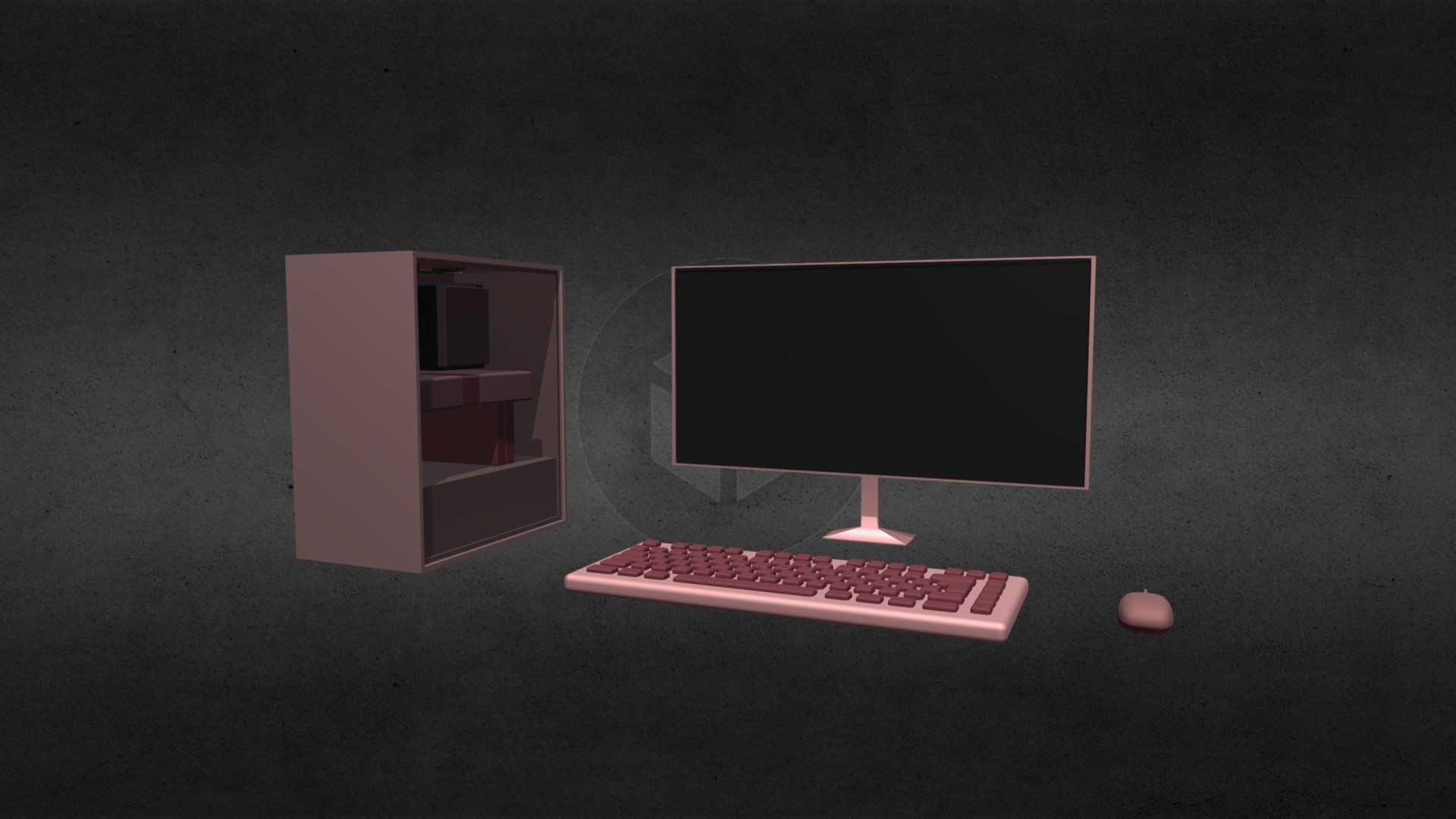 Pink Computer - Download Free 3D model by Alex Araujo (@skymoondxd ...