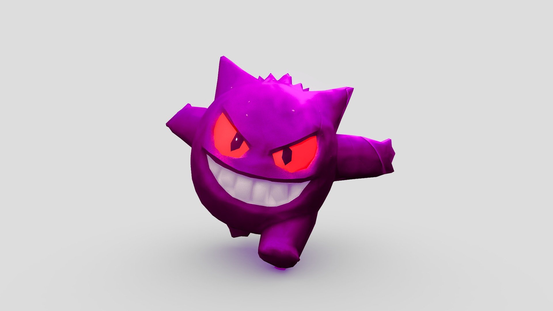 Clay Gengar (Clayngar?) - 3D model by erin! (@arokma) [e78aa2b] - Sketchfab