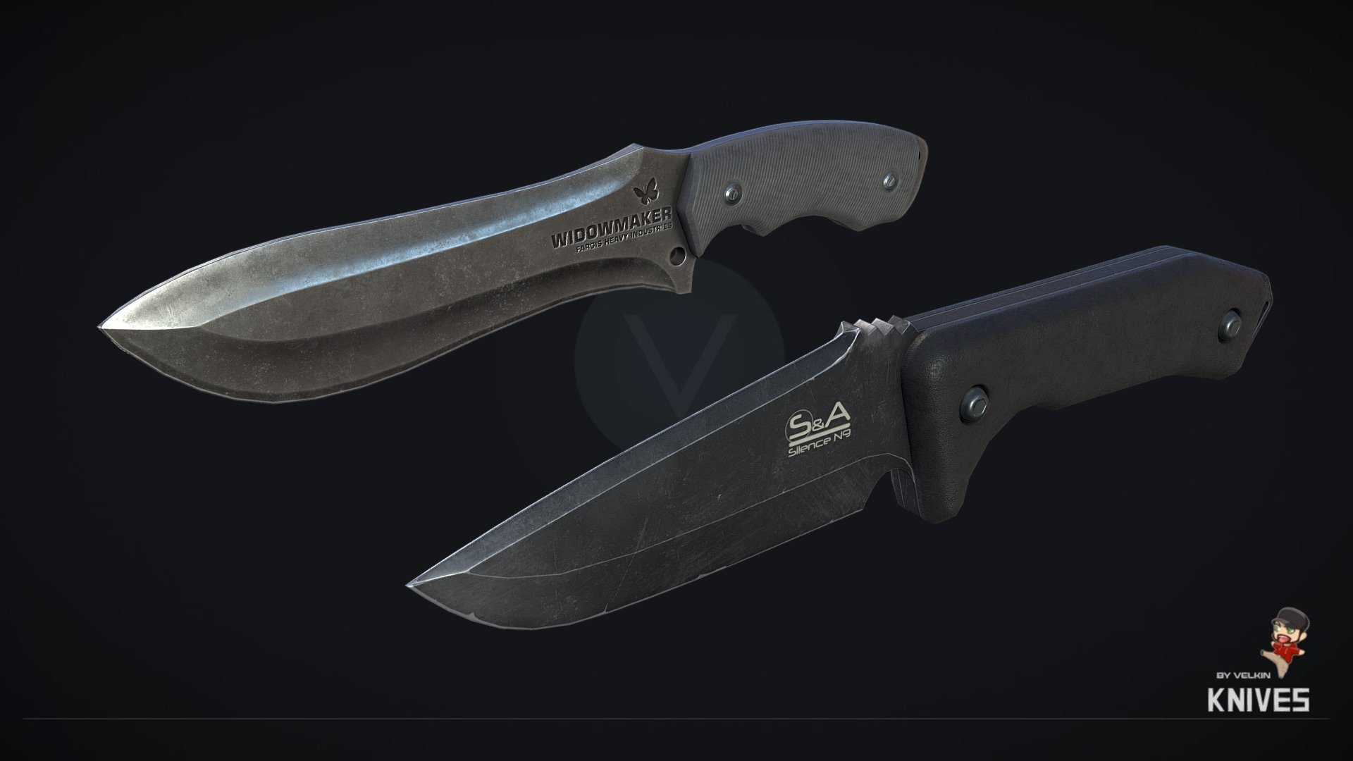 Knives - Buy Royalty Free 3D model by Velkin (@g.sukhov) [e78af1b ...
