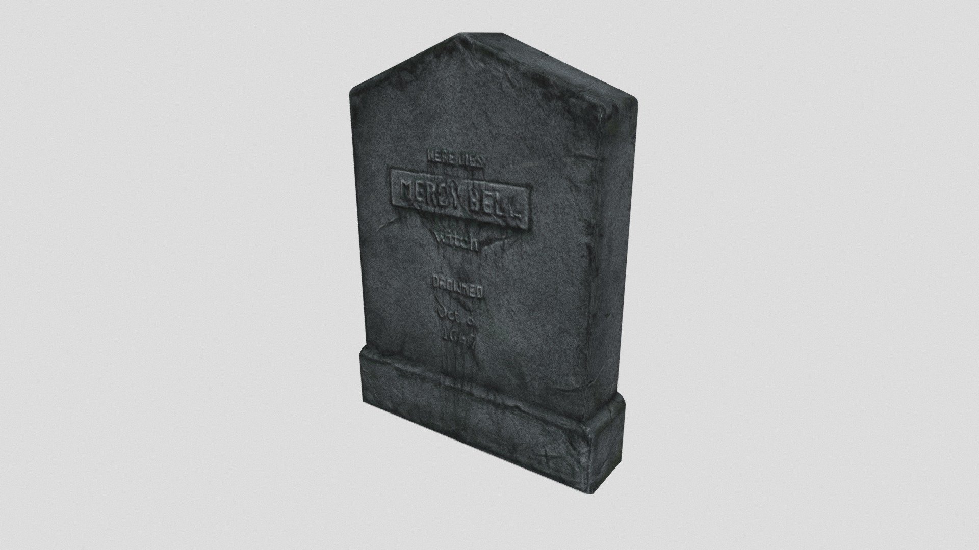 Witch Tombstone - 3D model by Crystal Starseed (@CrystalStarseed ...