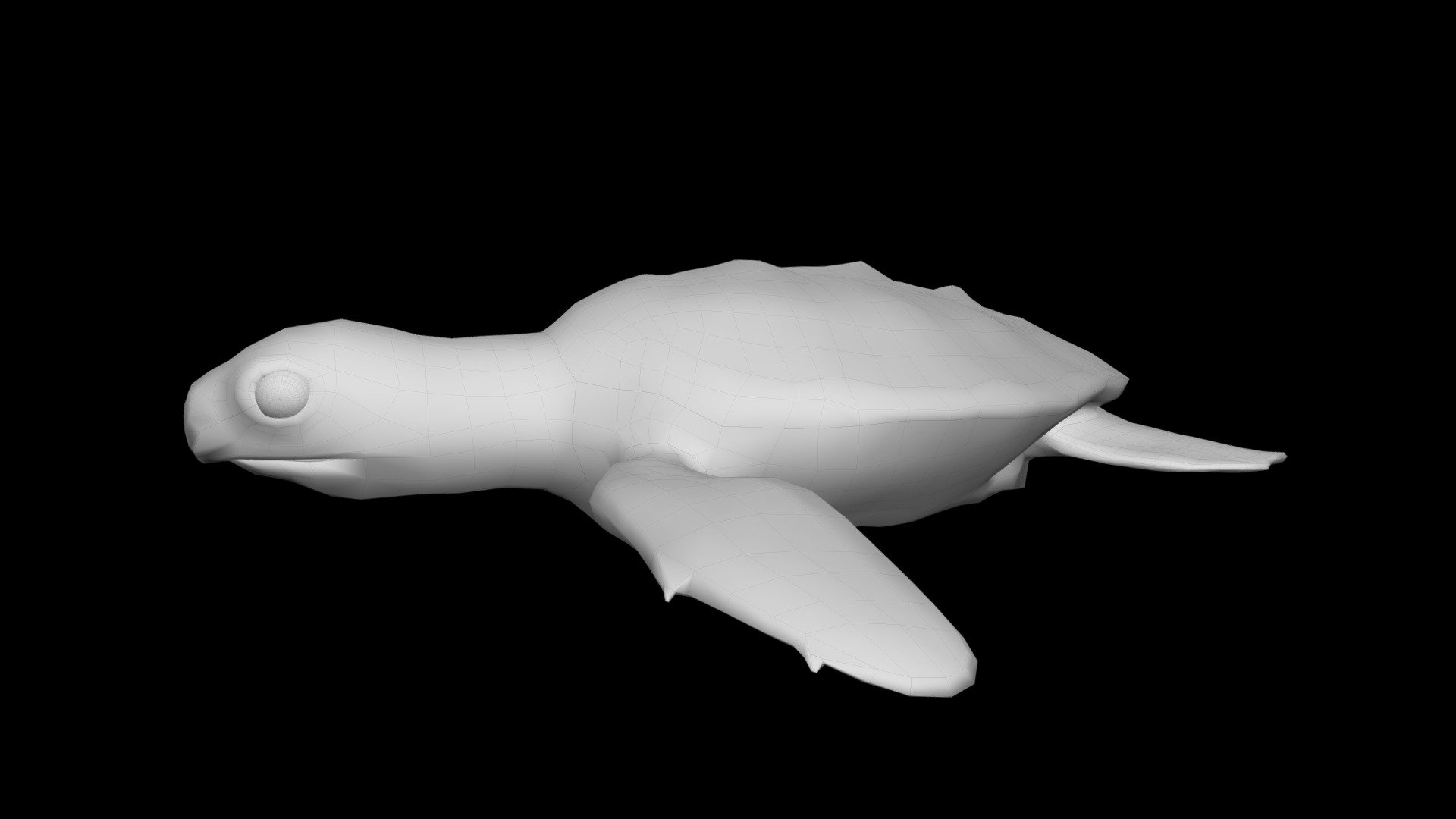 Model 50B - Hawksbill Sea Turtle Mesh - 3D model by DigitalLife3D ...