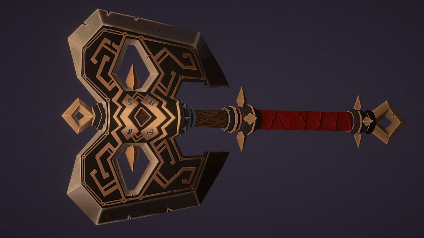 Stylized Axe Project - 3D model by Bryan Kaszowski (@Zarnick151 ...