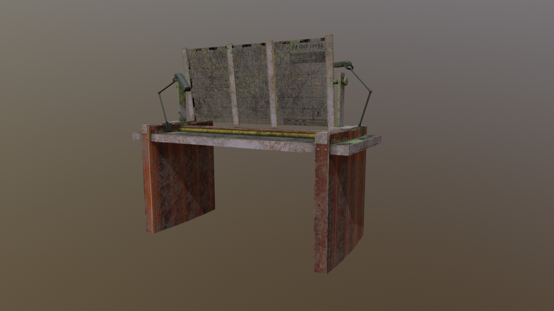 Cartography Desk | The Lost World - 3D model by Greg Thorburn ...