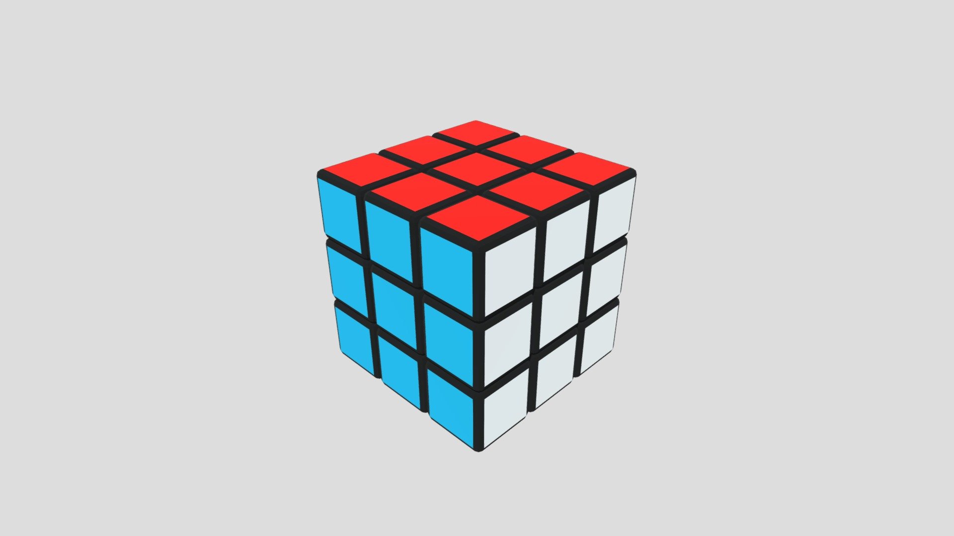 Simple Rubix Cube - 3D model by MineeTurtlee [e7922e9] - Sketchfab