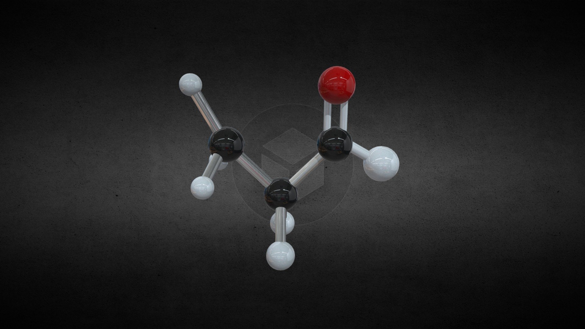 Isomería de función - Propanal - Download Free 3D model by ...