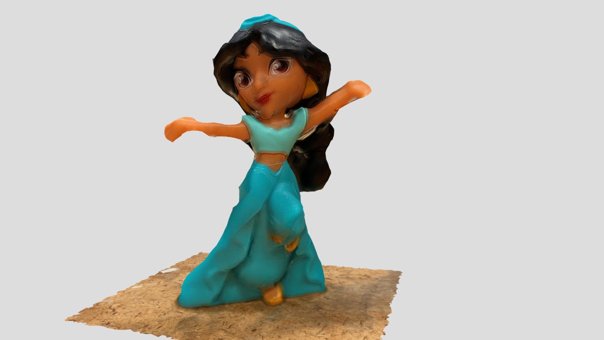 Princess Jasmine, scanned by Claire Fadness - 3D model by Di Luo 罗迪 ...